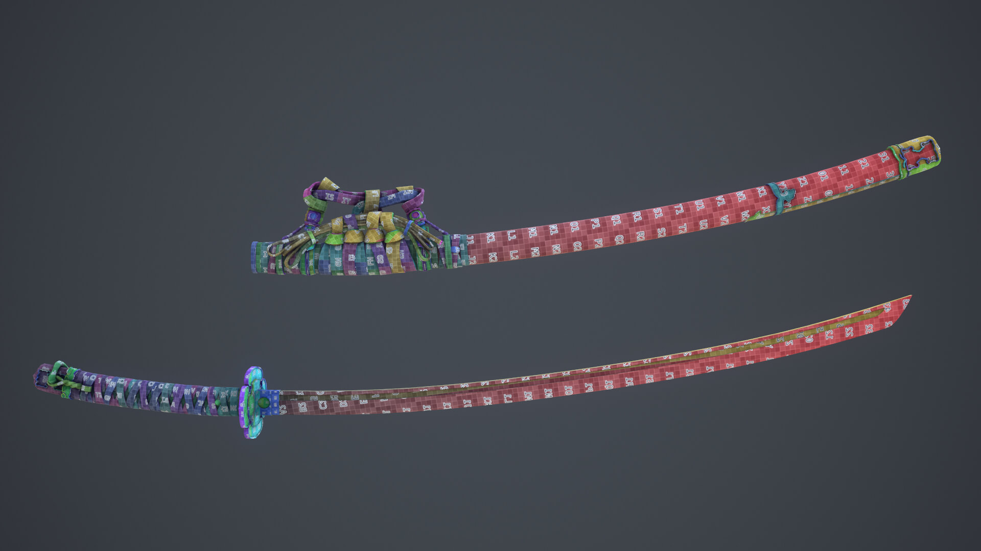 Katana ( Game Ready ) - 3D Model by HUNTR3D