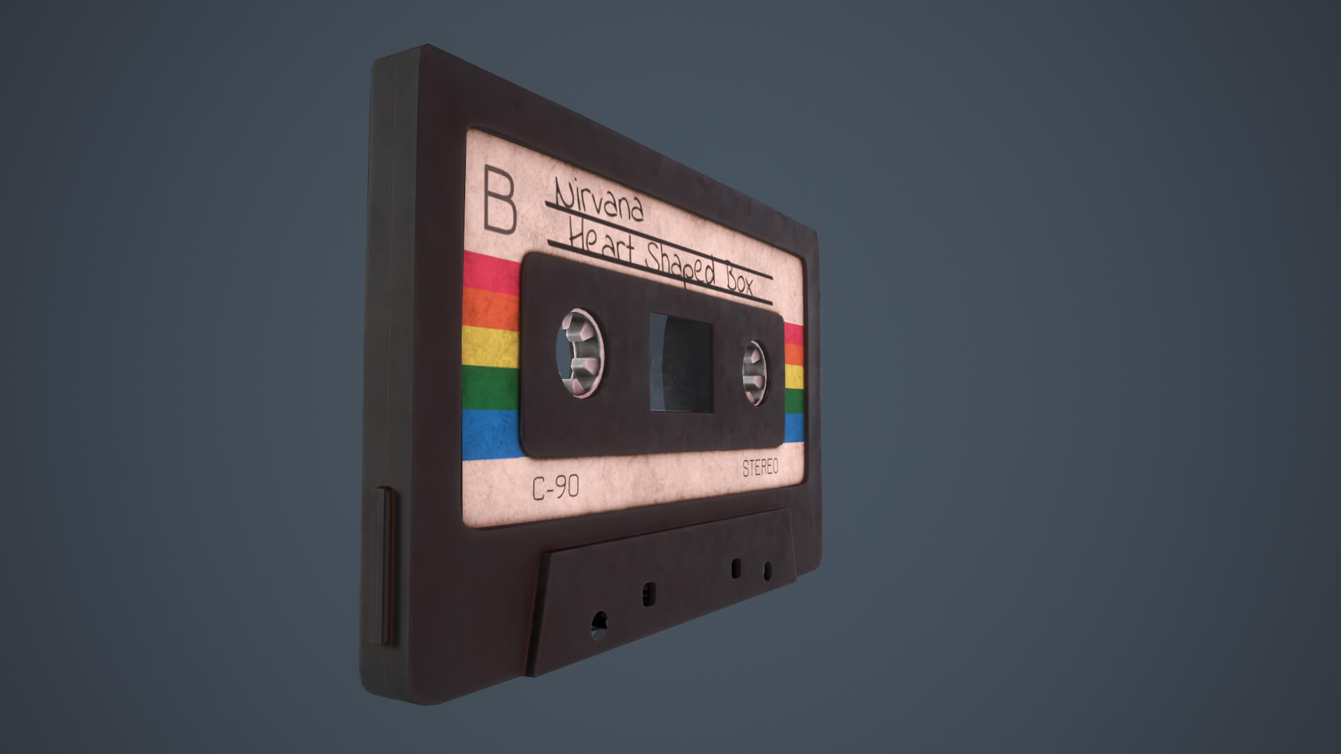 Vintage Cassette Tape - 3D Model by HUNTR3D