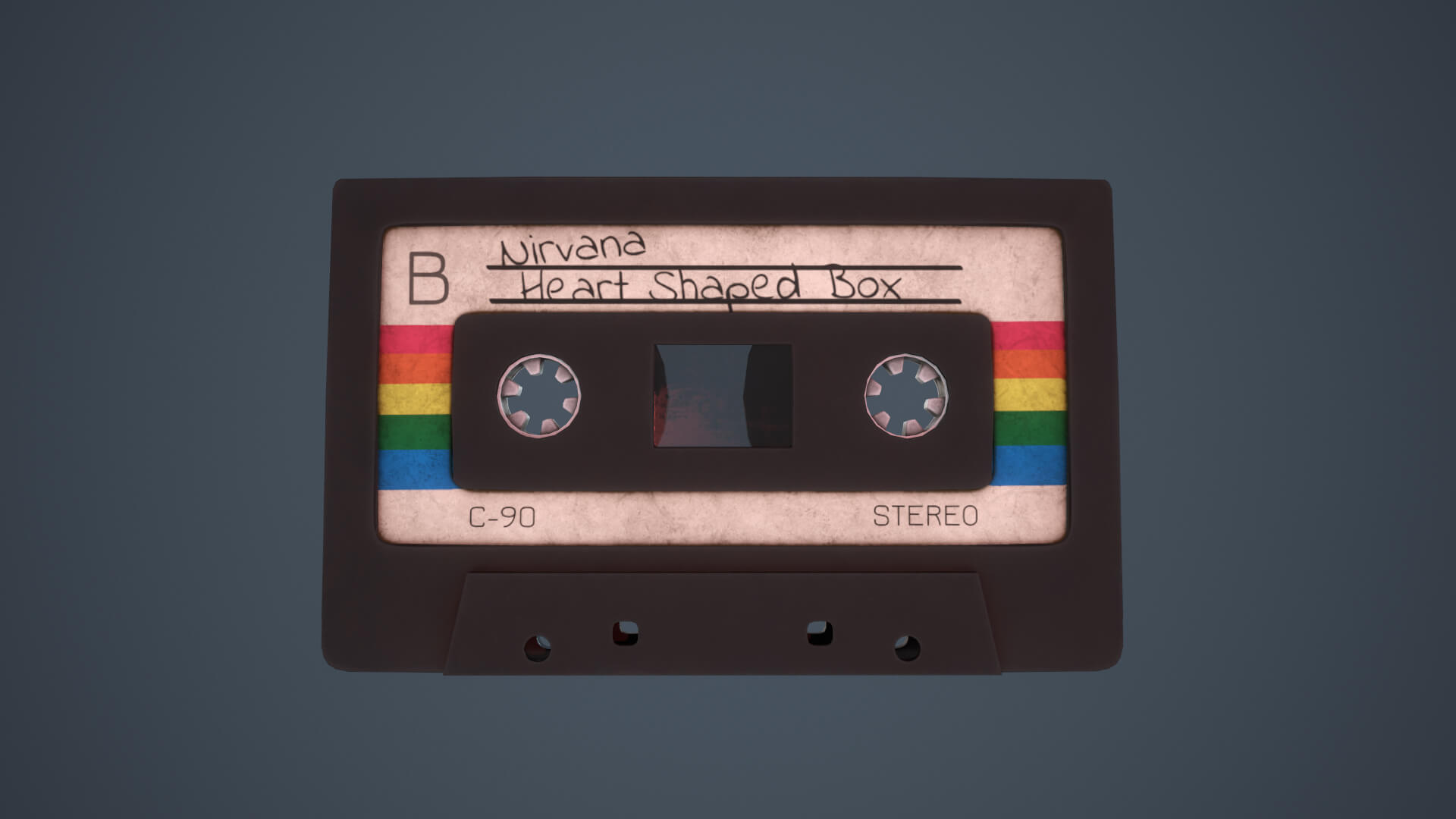 Vintage Cassette Tape - 3D Model by HUNTR3D