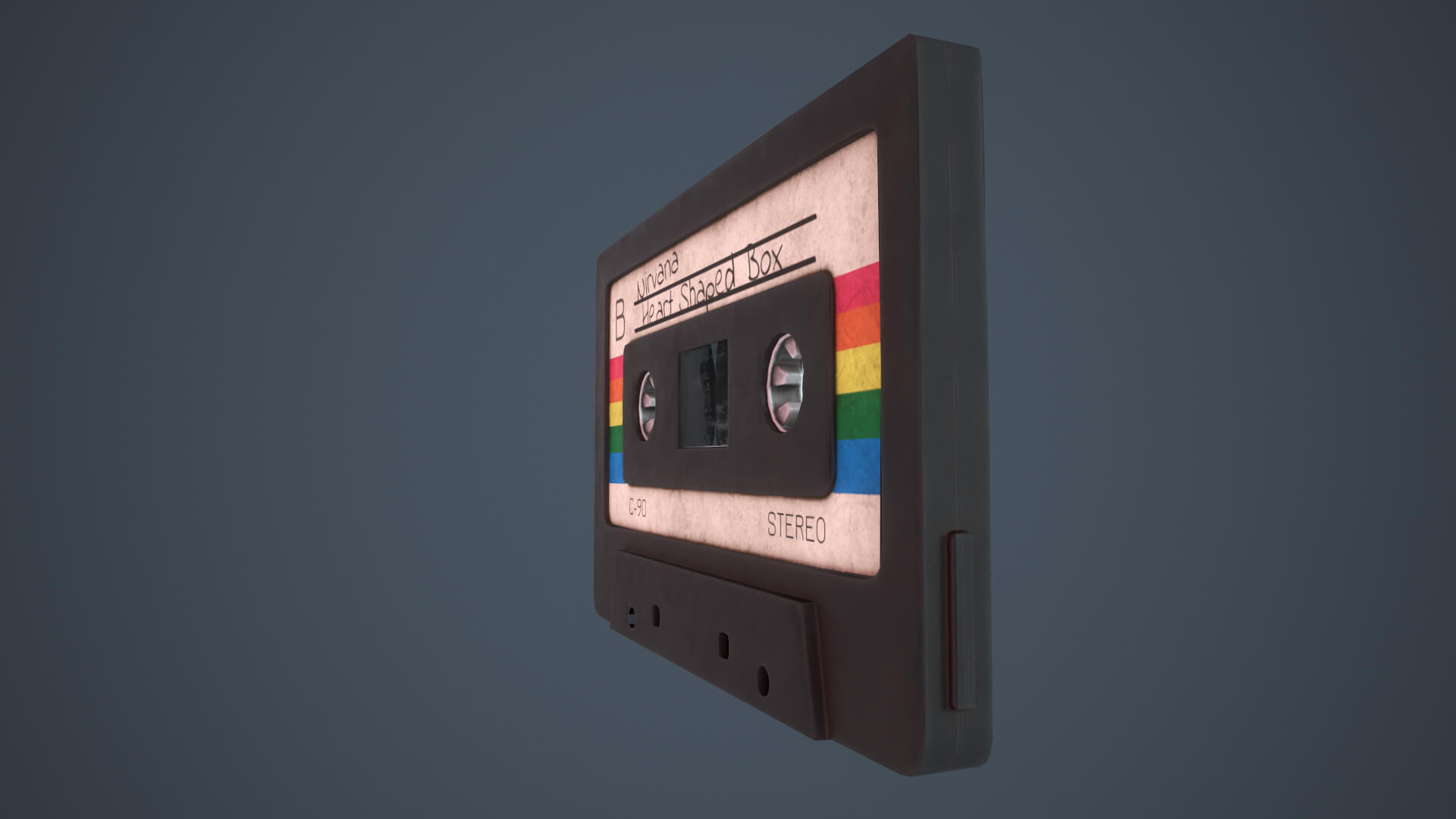 Vintage Cassette Tape - 3D Model by HUNTR3D