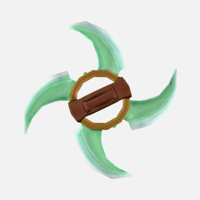 Wind Shuriken - 3D Model by HUNTR3D