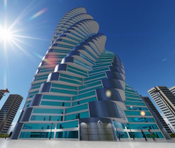 Tower - 3D Model by Hussein Alkharsan