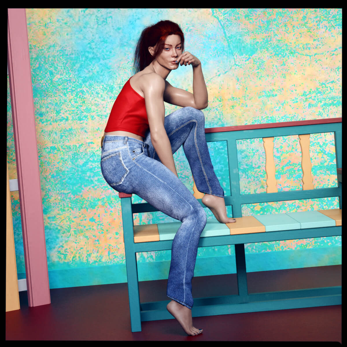 Laid back 3D Render, Digital Art by Hyp-St