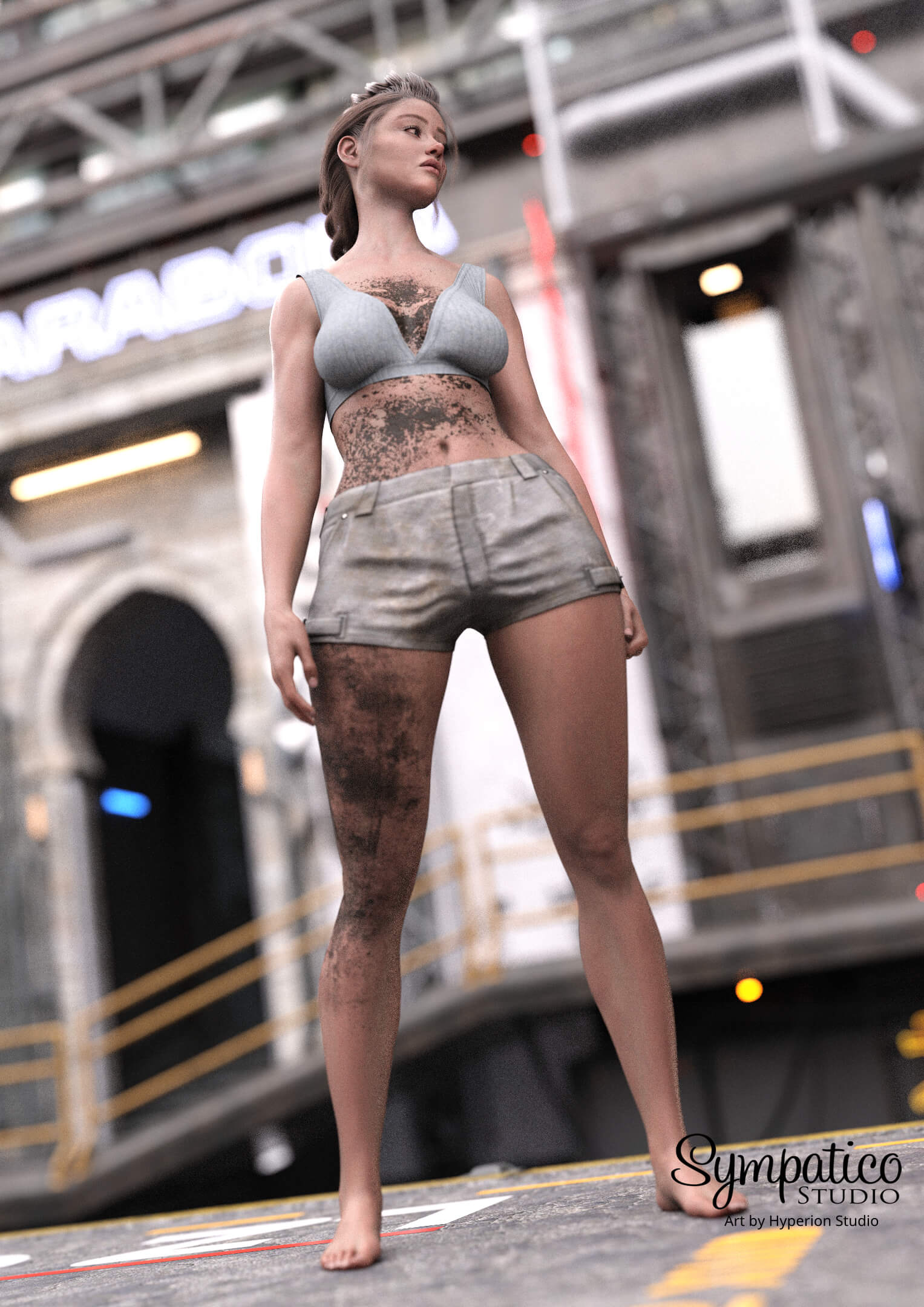 Stains 3D Render, Digital Art by Hyp-St