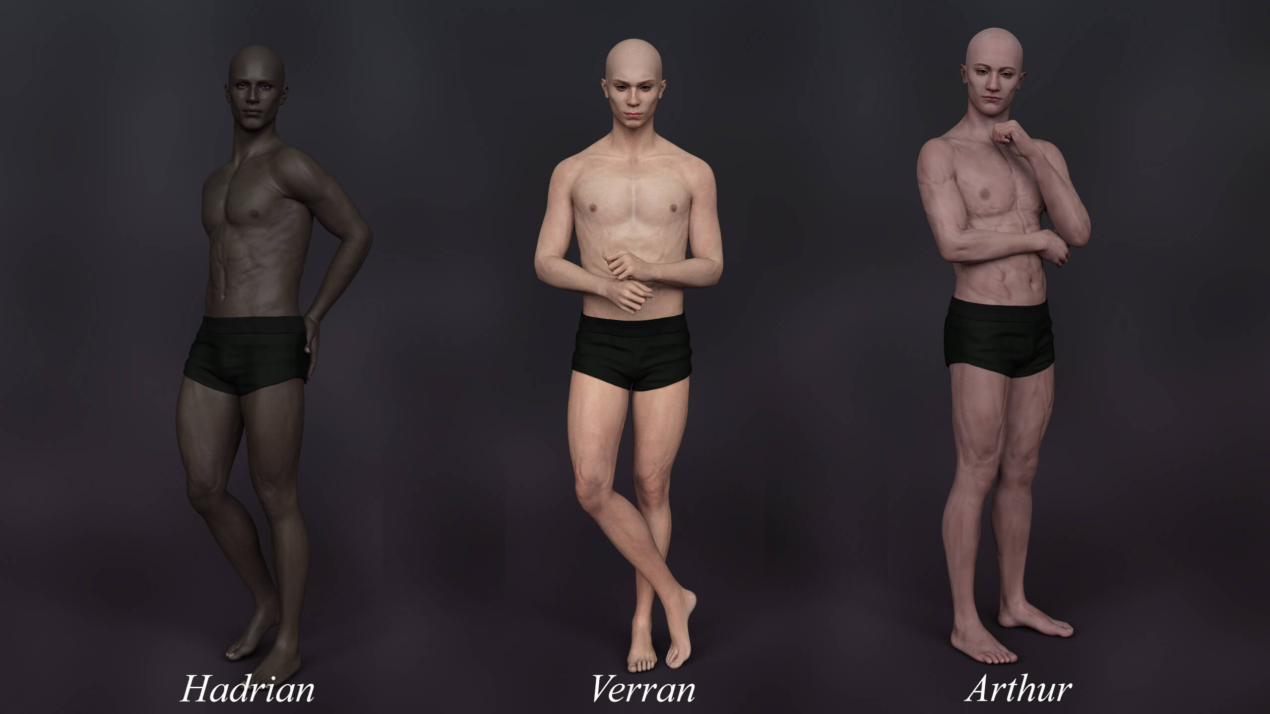 Handsome Studs Morphs for G9 - Free Daz Content by Hyp-St