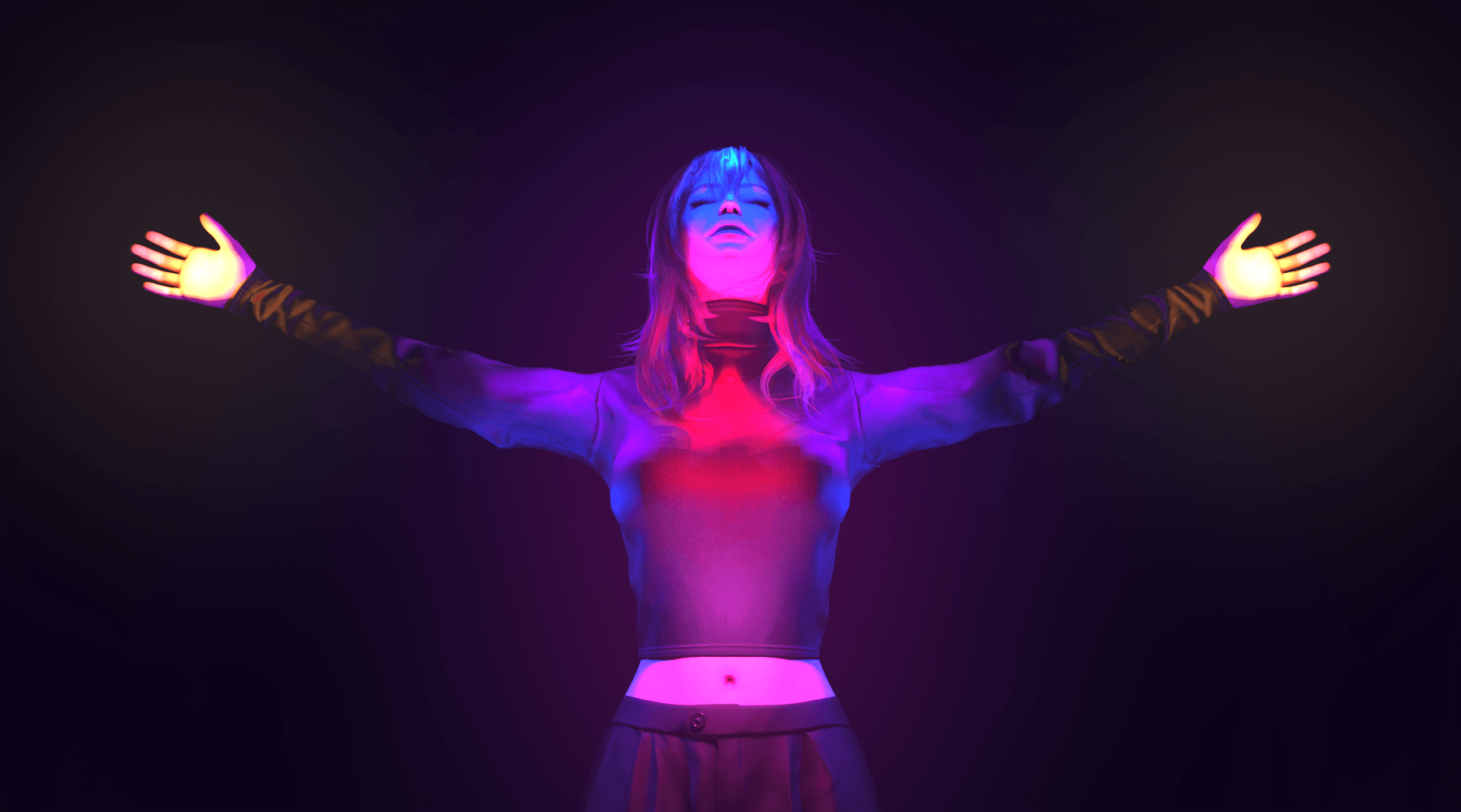 Colorful Soul 3D Render, Digital Art by Hyxod