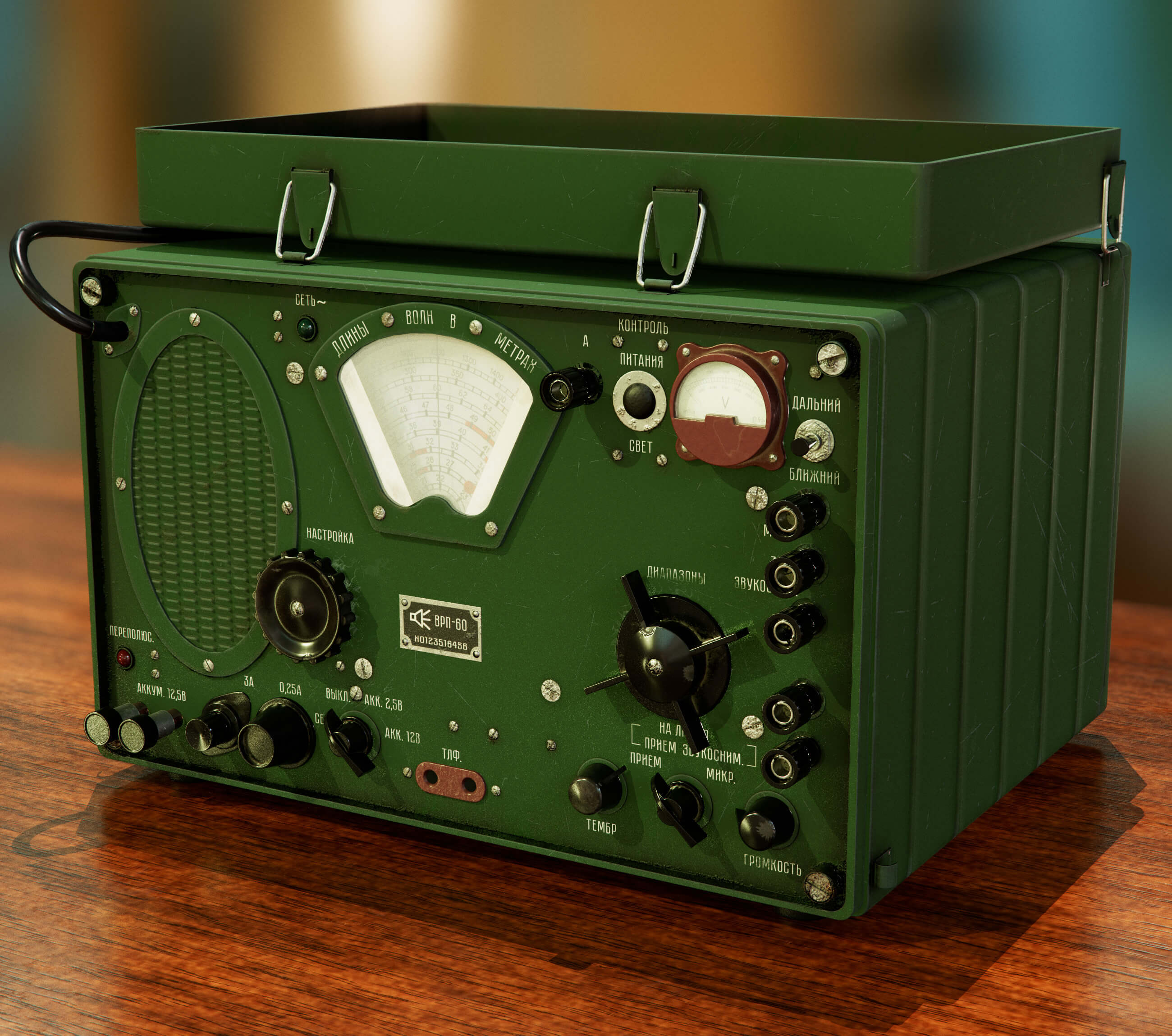 USSR Military Transistor Radio WRP-60 3D Model by i_am_nesh