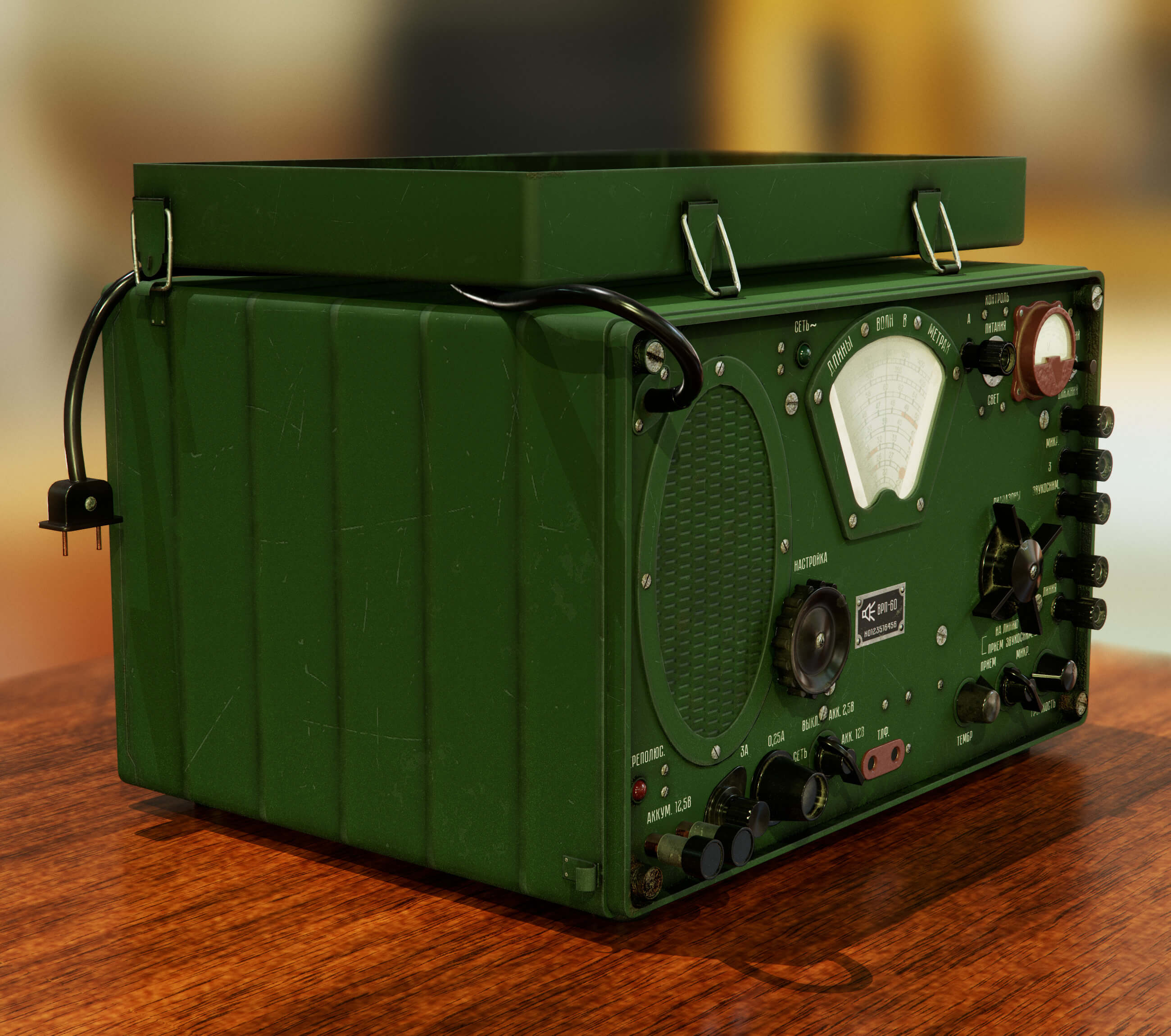 USSR Military Transistor Radio WRP-60 3D Model by i_am_nesh