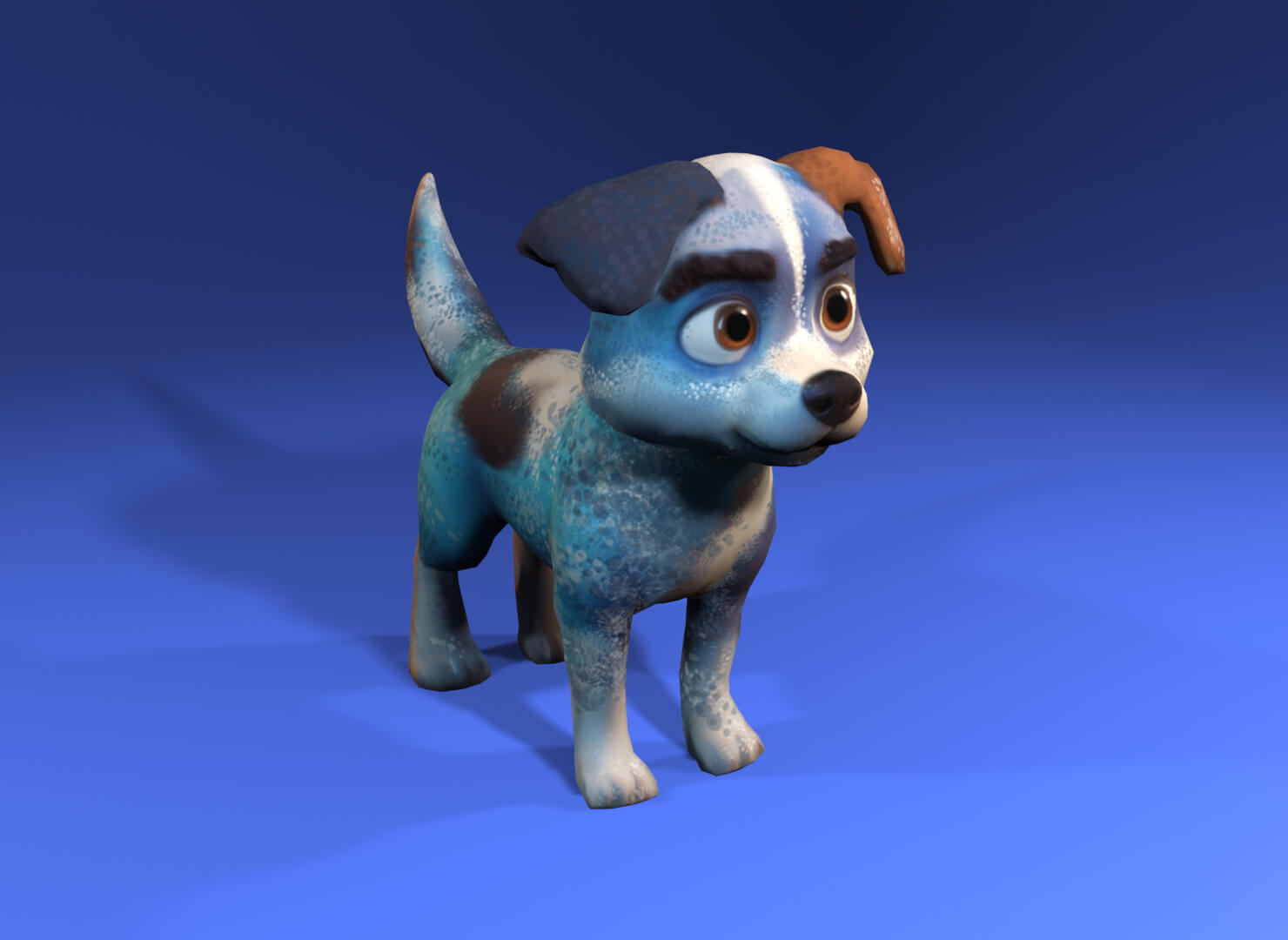 Low Poly Dog Stylized - 3D Model by iam3d_ar