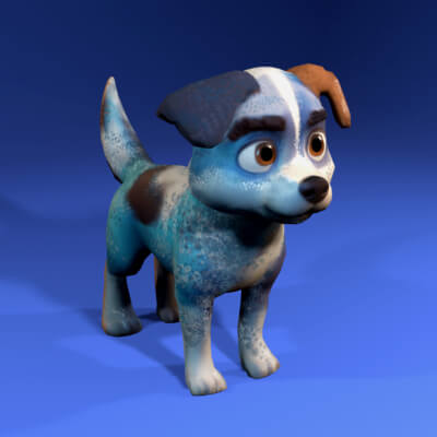 Low Poly Dog Stylized - 3D Model by iam3d_ar