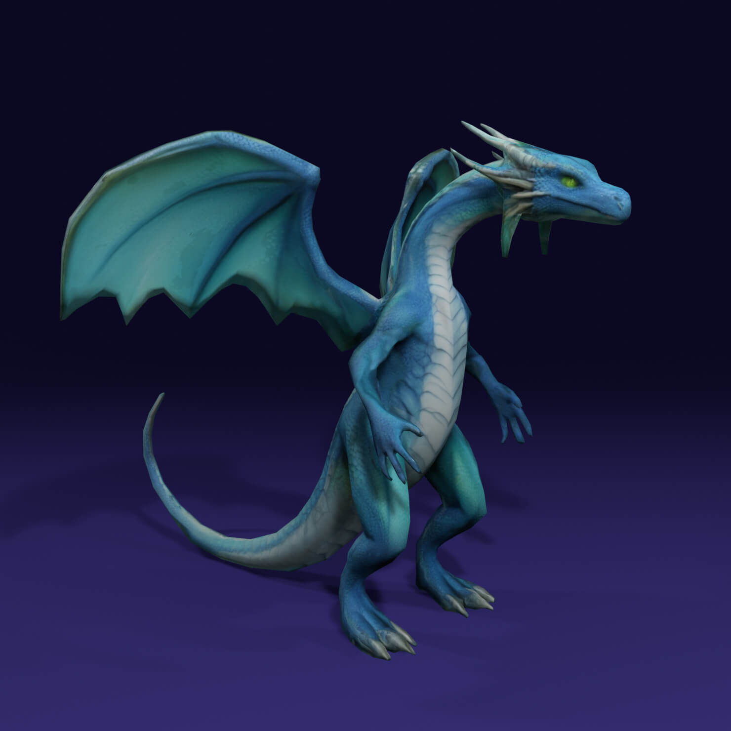 Low Poly Dragon - 3D Model by iam3d_ar