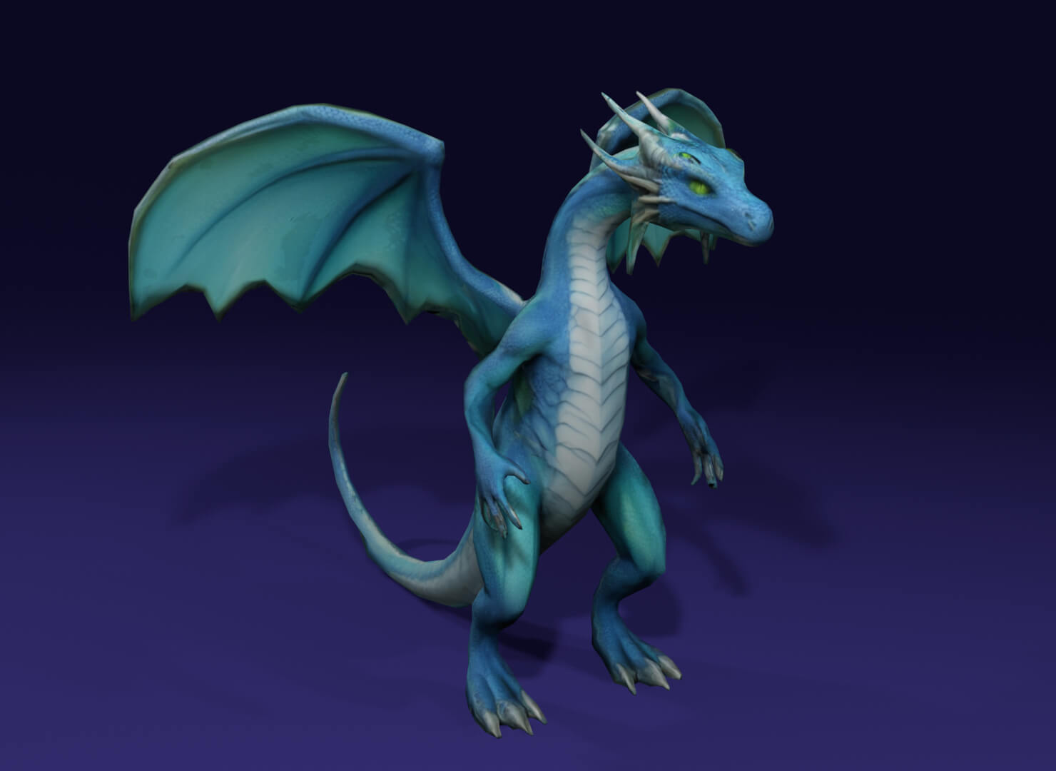 Low Poly Dragon - 3D Model by iam3d_ar