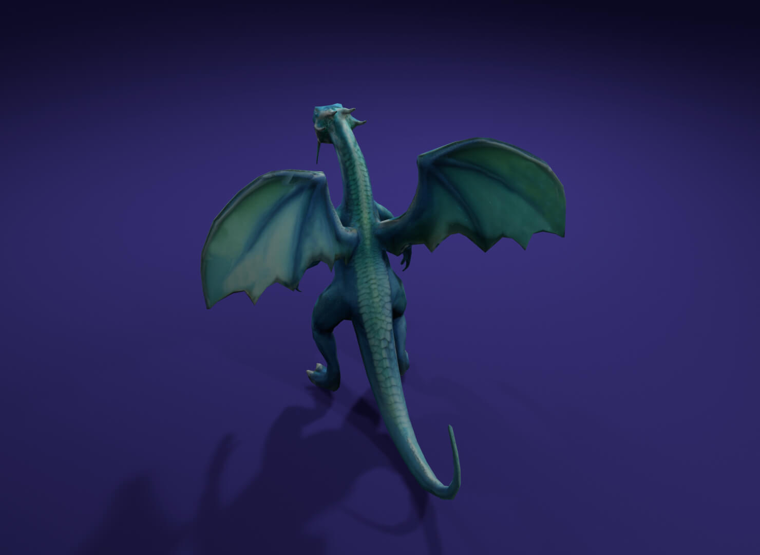 Low Poly Dragon - 3D Model by iam3d_ar