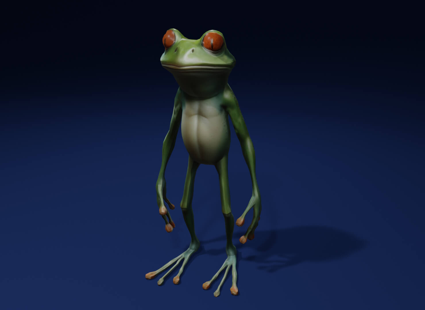 Low Poly Frog - 3D Model by iam3d_ar