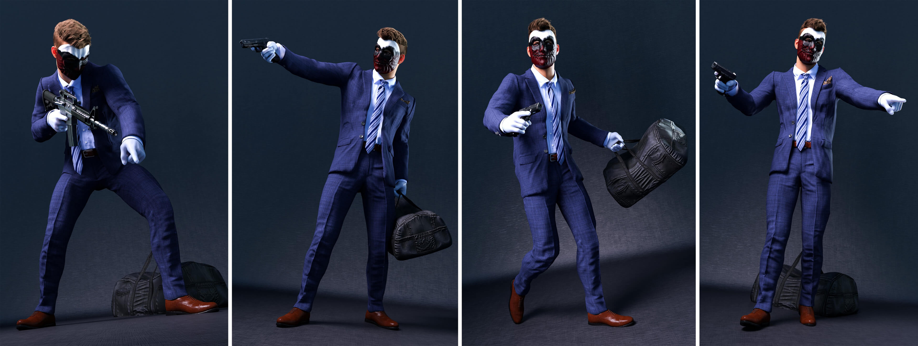 12 Get Down Everyone Poses for G8M - Daz Content by IAmAFox