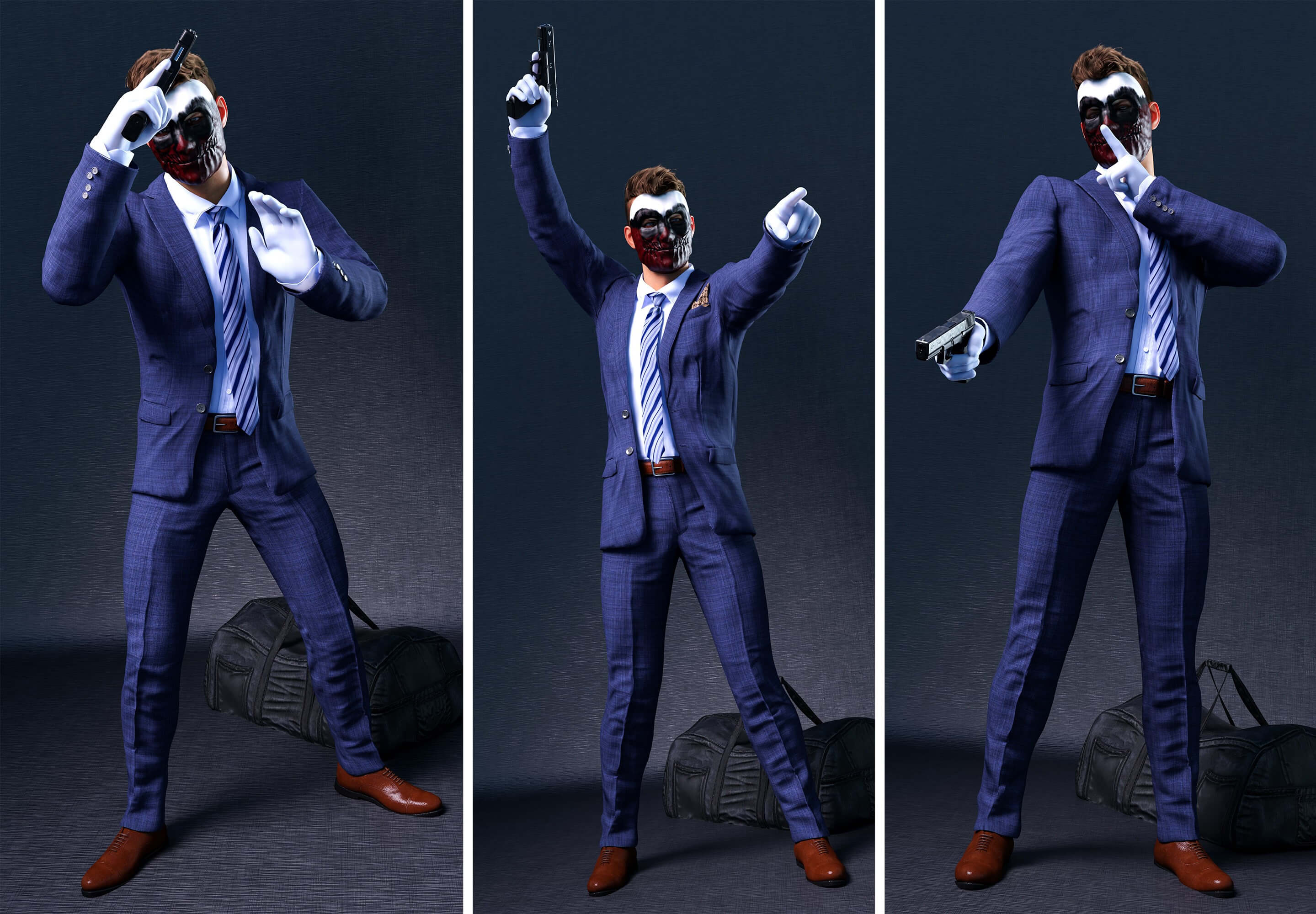 12 Get Down Everyone Poses for G8M - Daz Content by IAmAFox