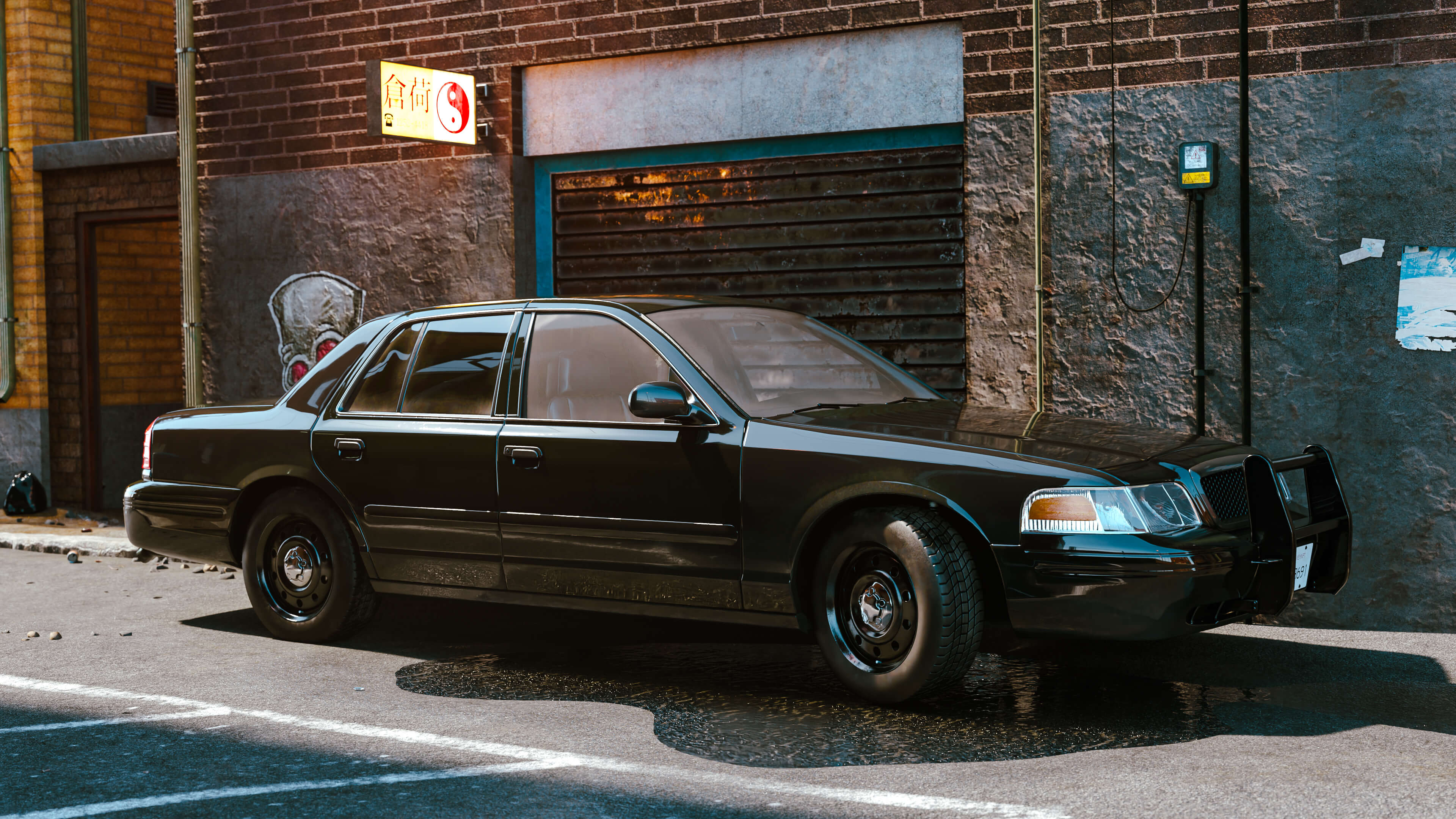 Undercover in an Alley 3D Render, Digital Art by IAmAFox
