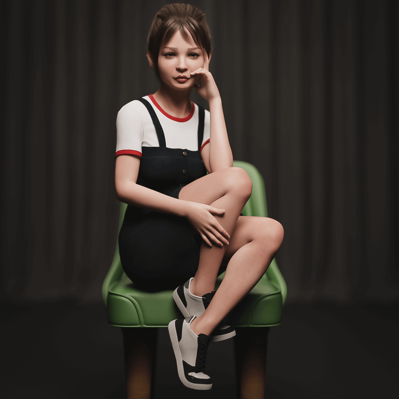 Jade Teen for Genesis 8 Female 3D Render, Digital Art by iamnikk