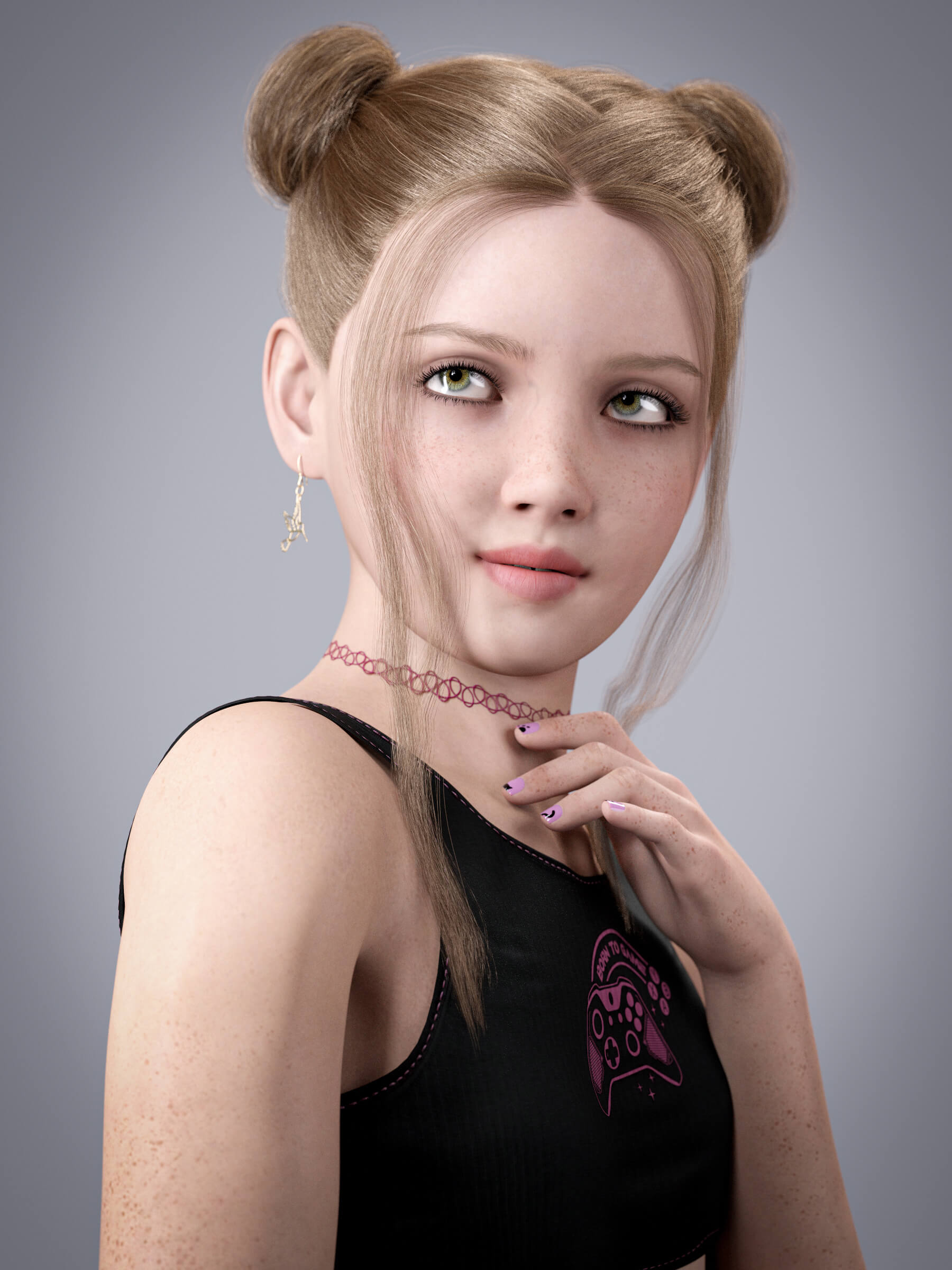 New Portrait of May 3D Render, Digital Art by IB2024