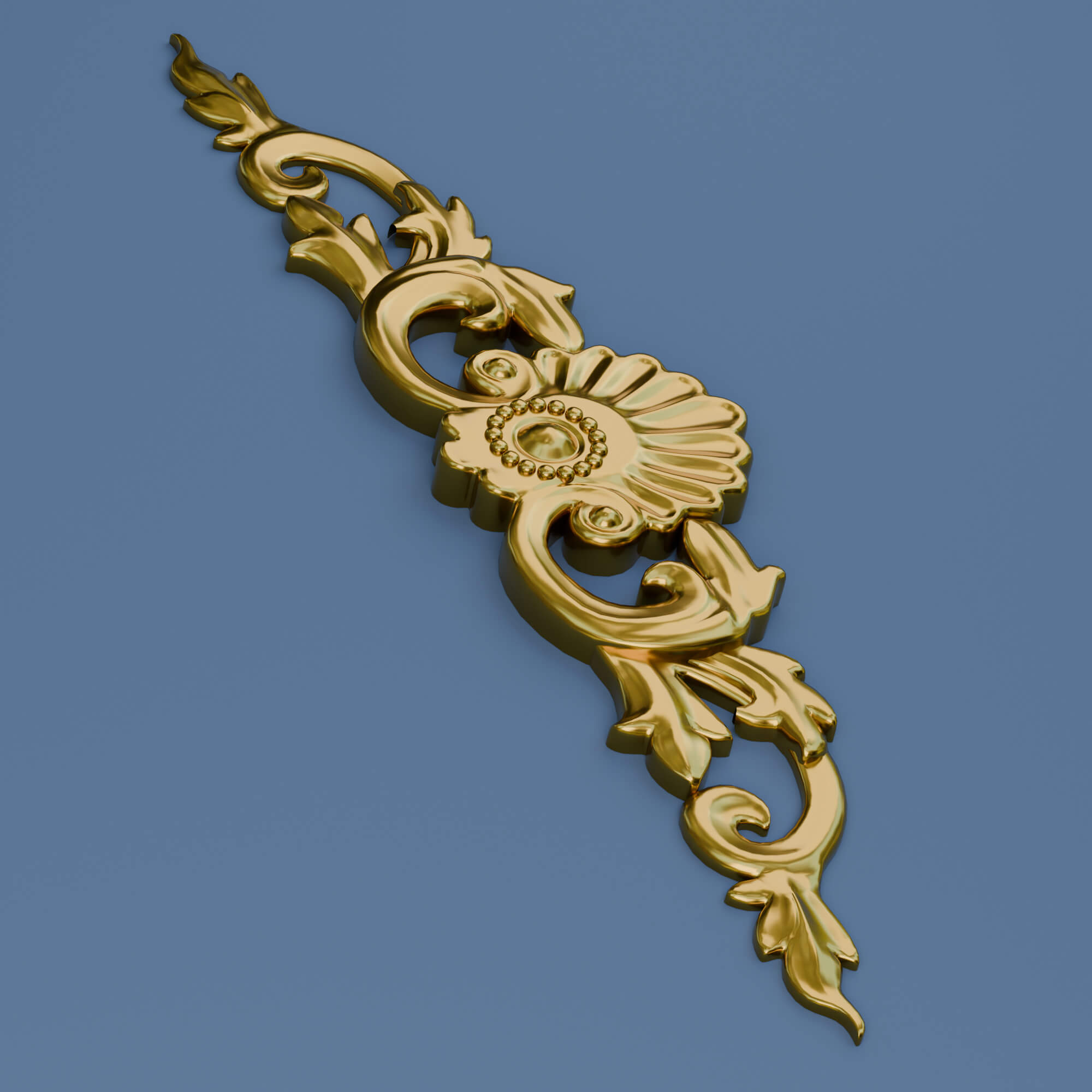 Cartouche 02 / Decor Molding - 3D Model by ibrohim3d