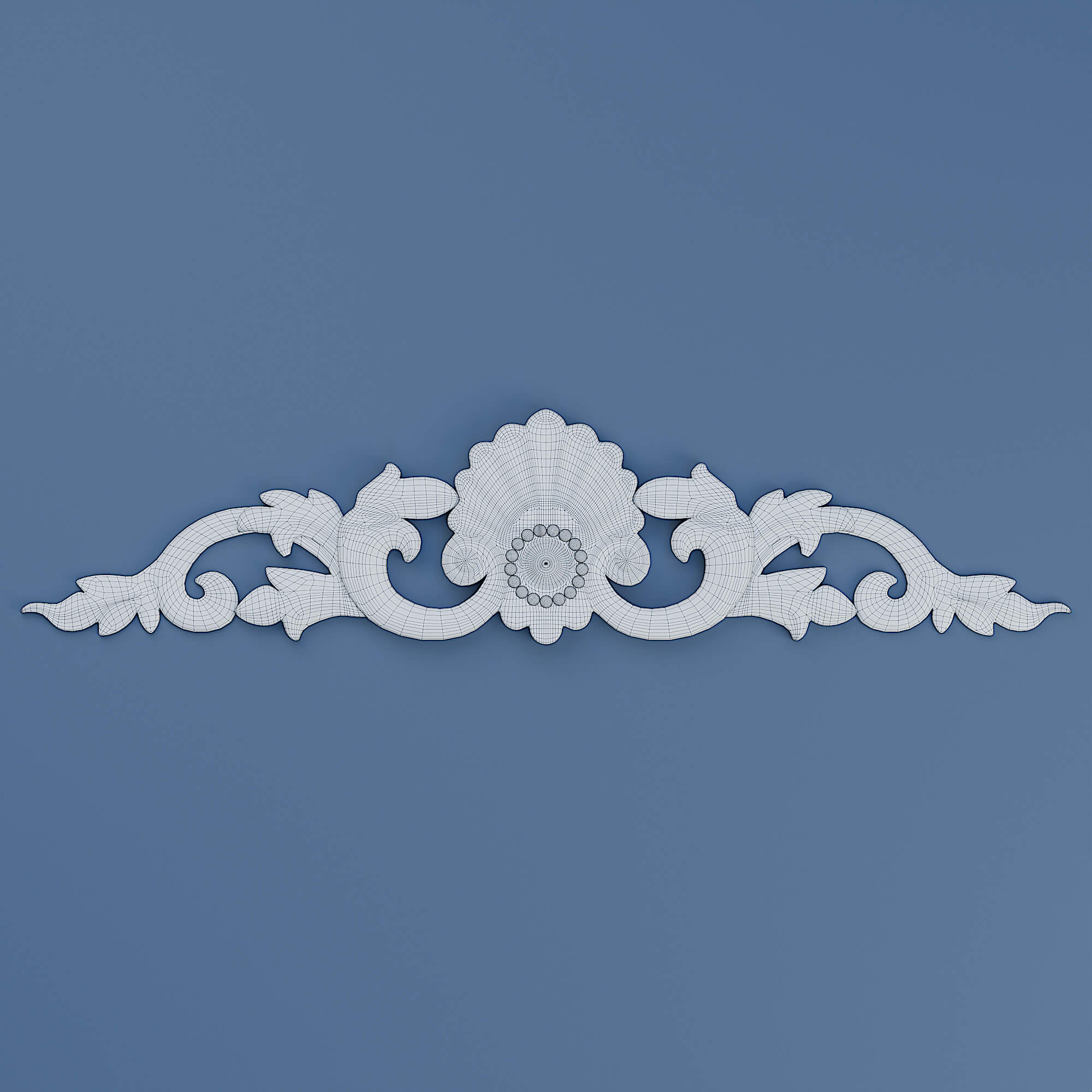 Cartouche 02 / Decor Molding - 3D Model by ibrohim3d