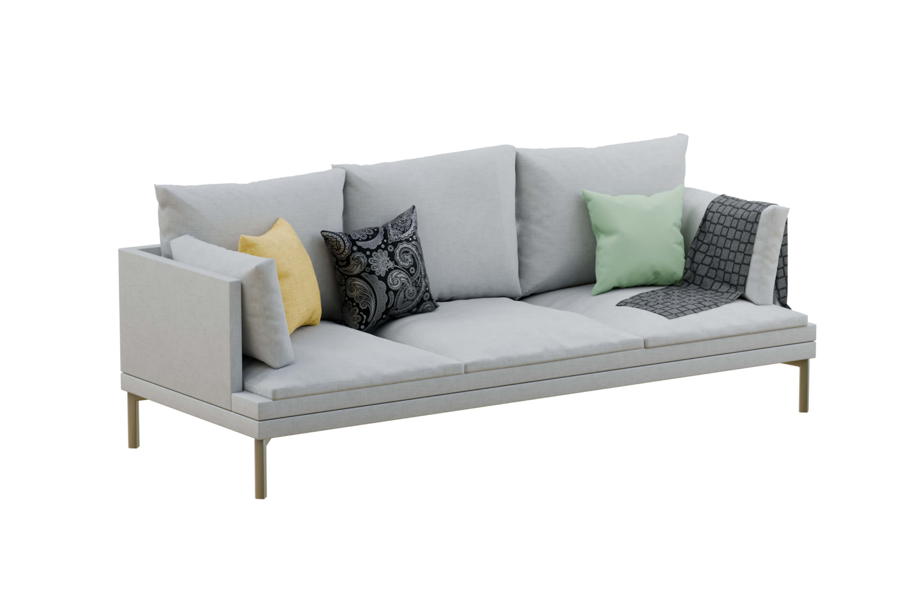 William Sofa by Zanotta - 3D Model by ibrohim3d