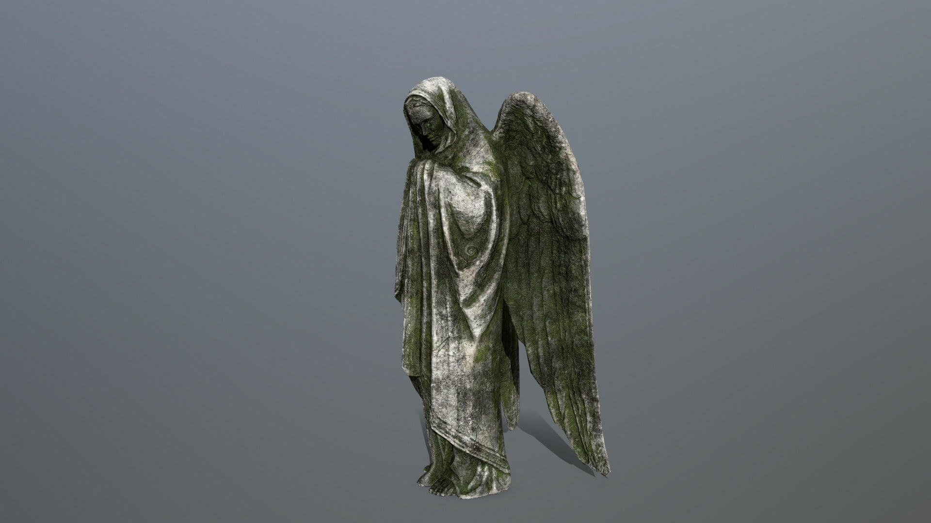 Angel Statue 02 - 3D Model by icekazim