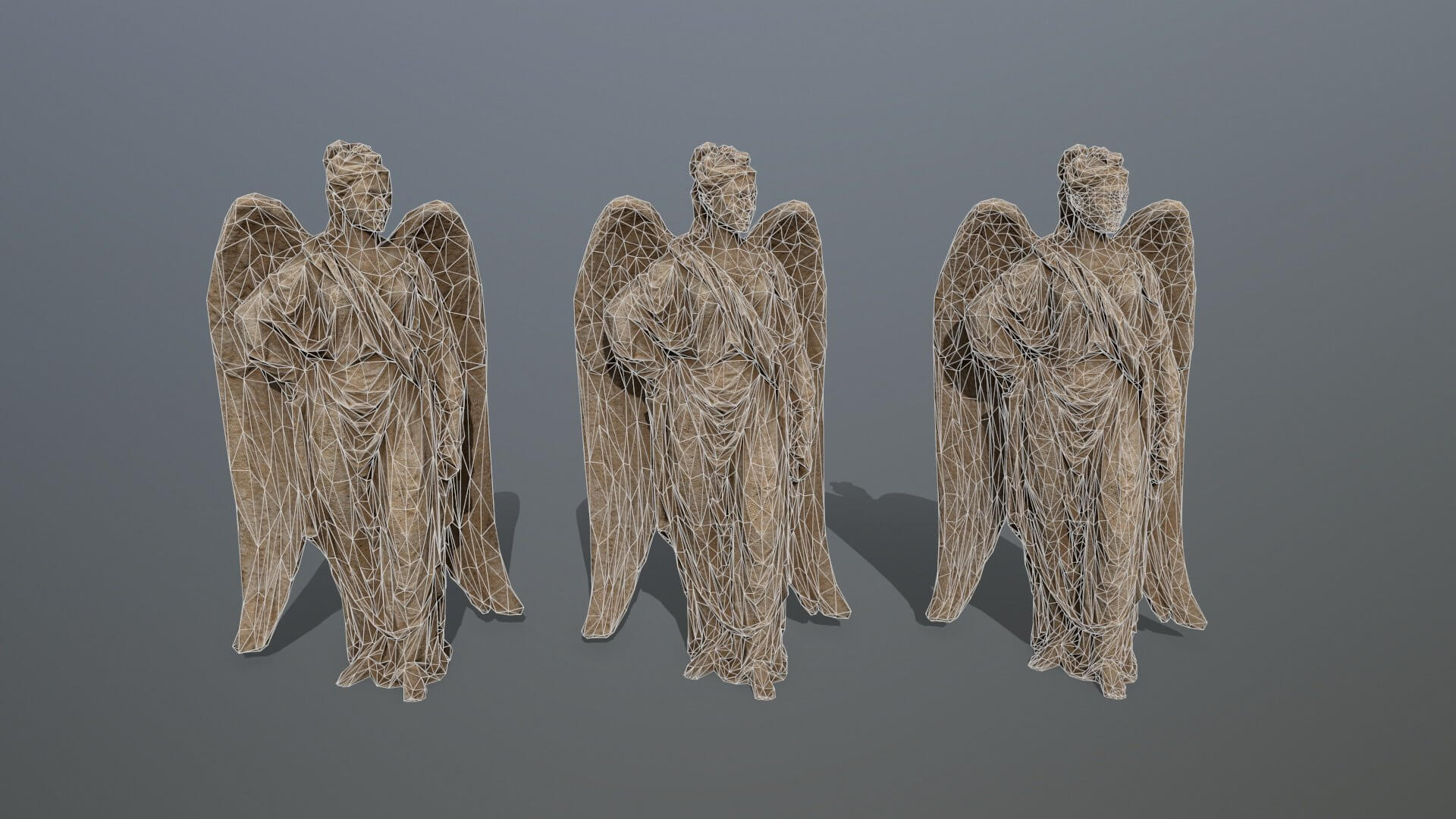 Angel Statue 13 - 3D Model by icekazim