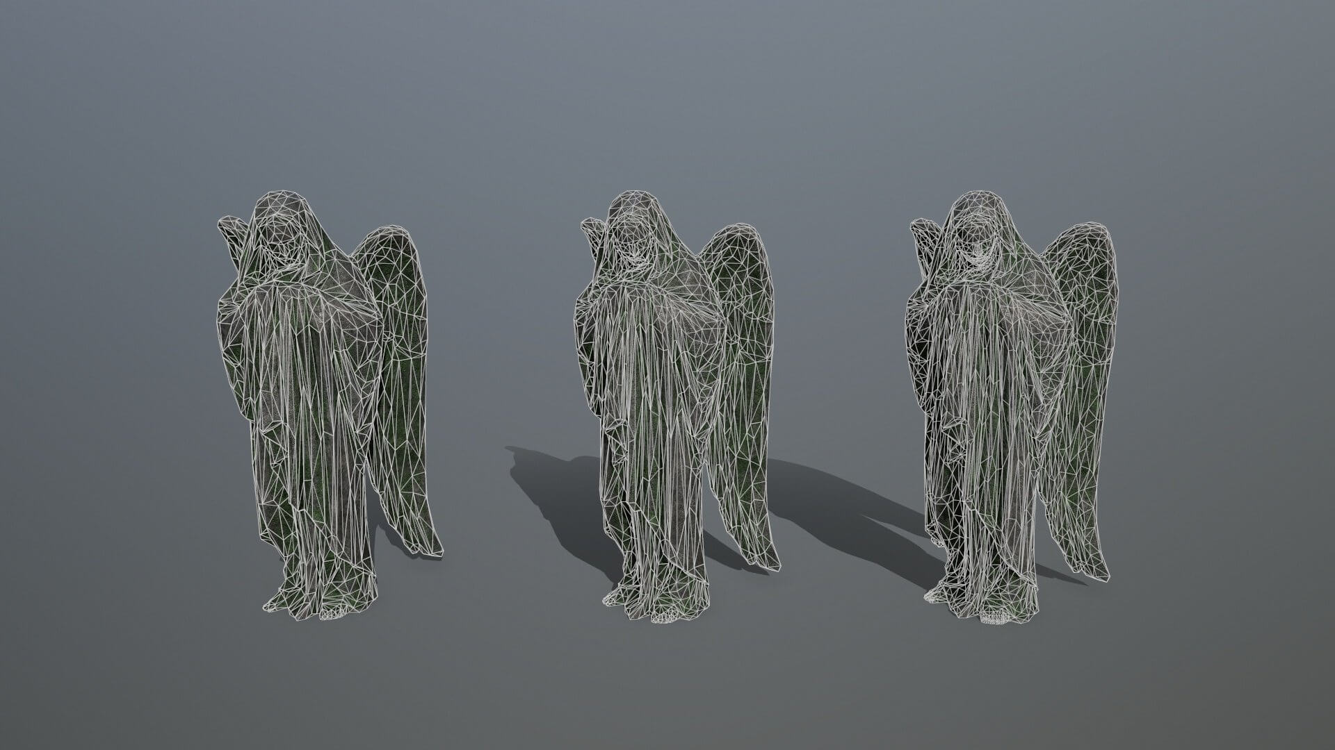 Angel Statue 2 - 3D Model by icekazim