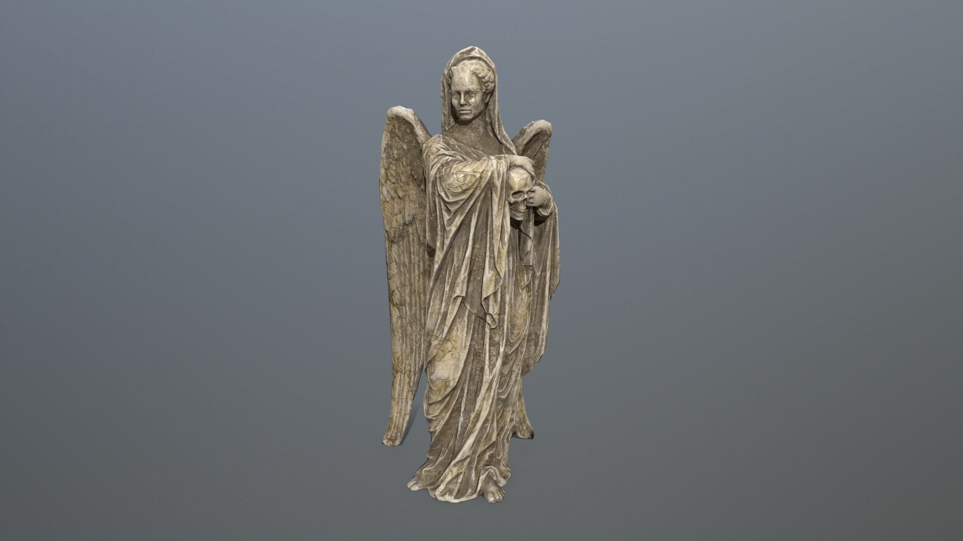 Angel Statue 2 - 3D Model by icekazim
