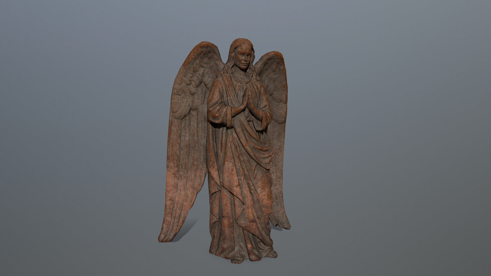 Angel Statue 4 - 3D Model by icekazim