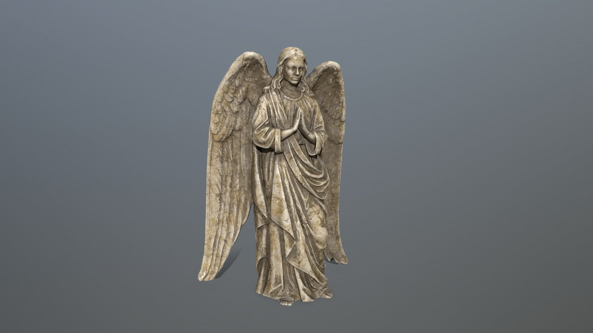 Angel Statue 5 - 3D Model by icekazim