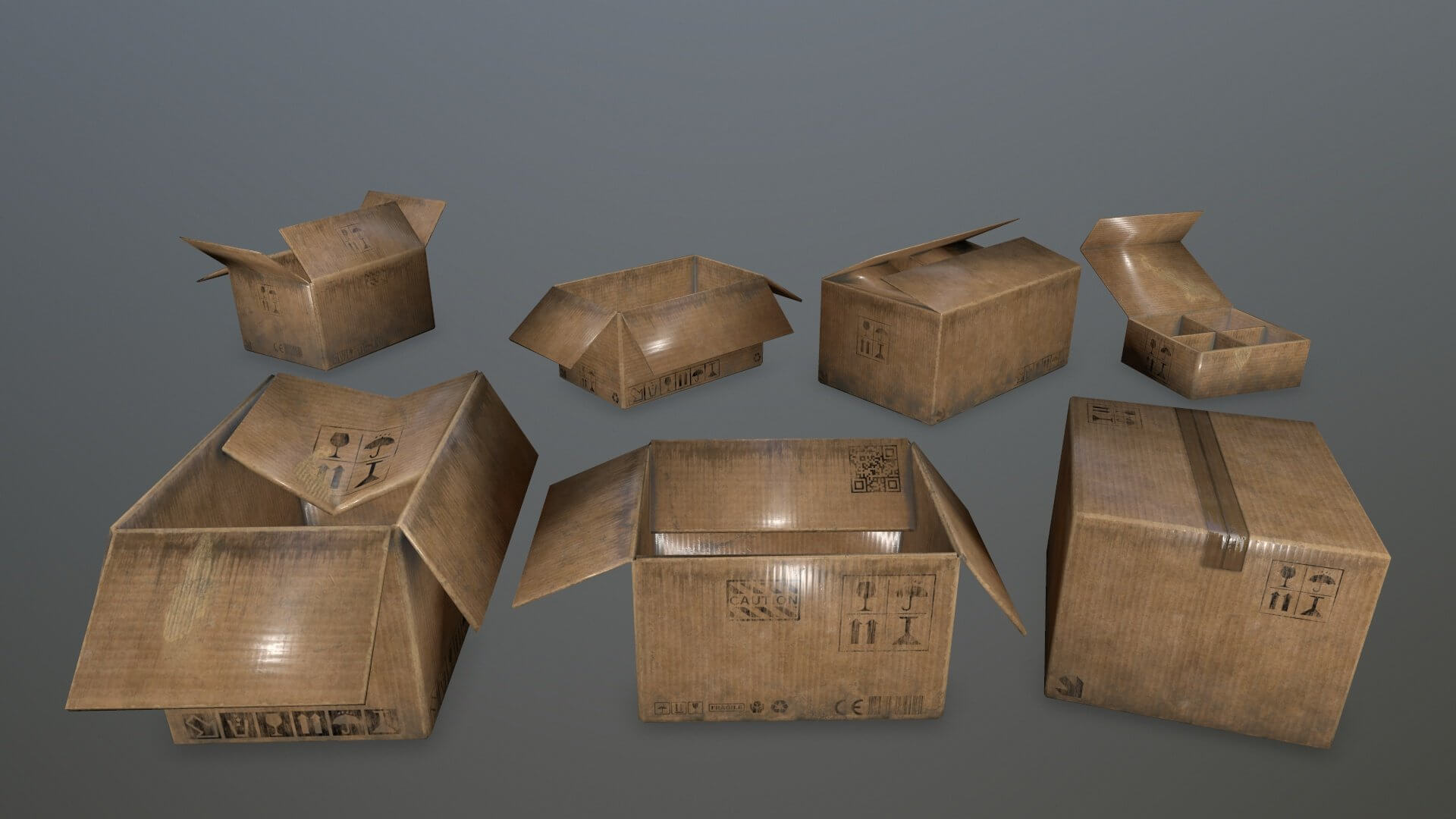 Boxes - 3D Model by icekazim