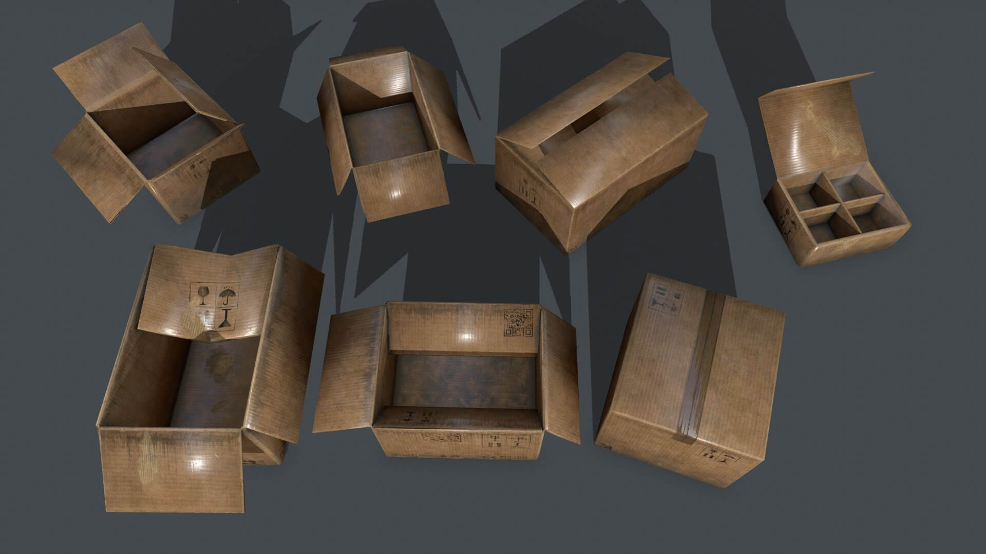 Boxes - 3D Model by icekazim