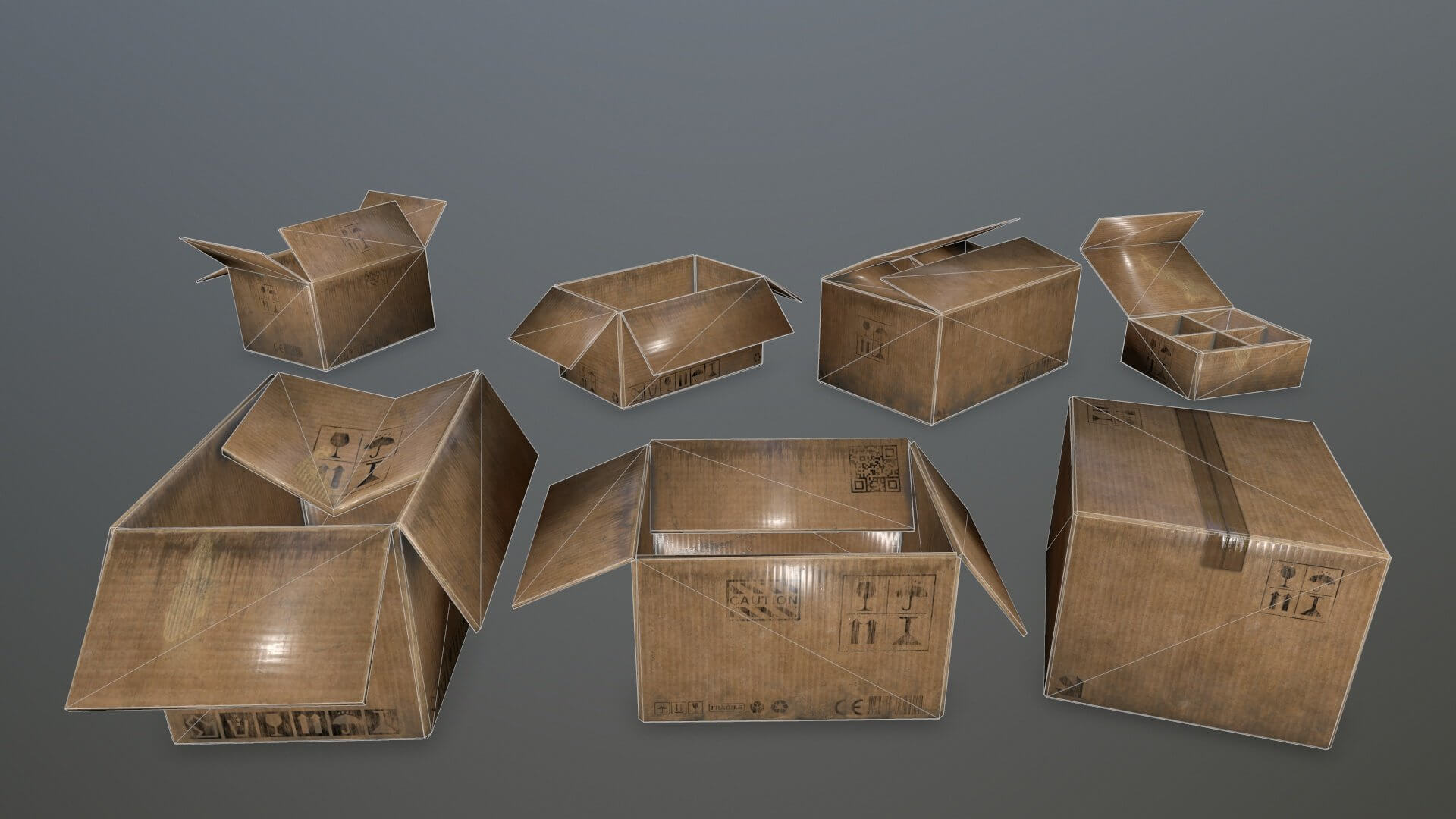 Boxes - 3D Model by icekazim