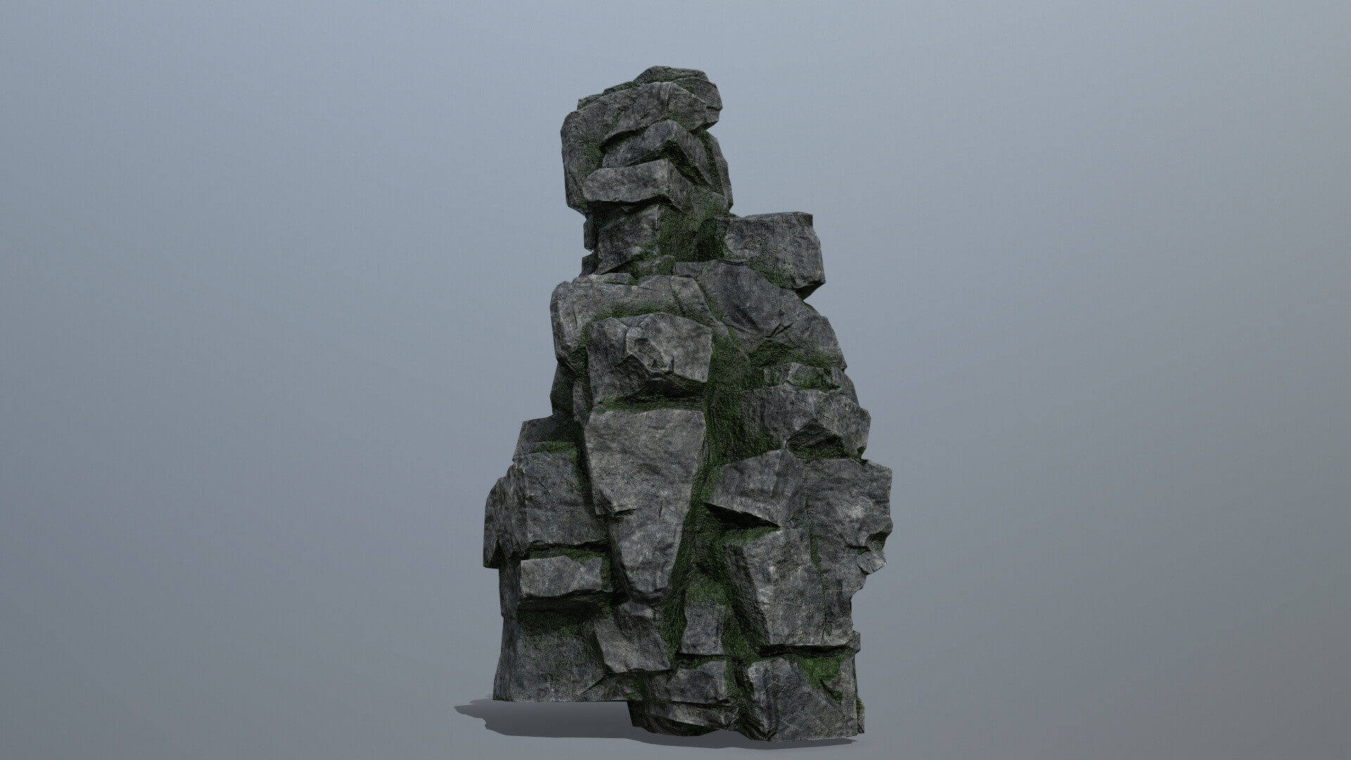 Cliff rock 1 - 3D Model by icekazim