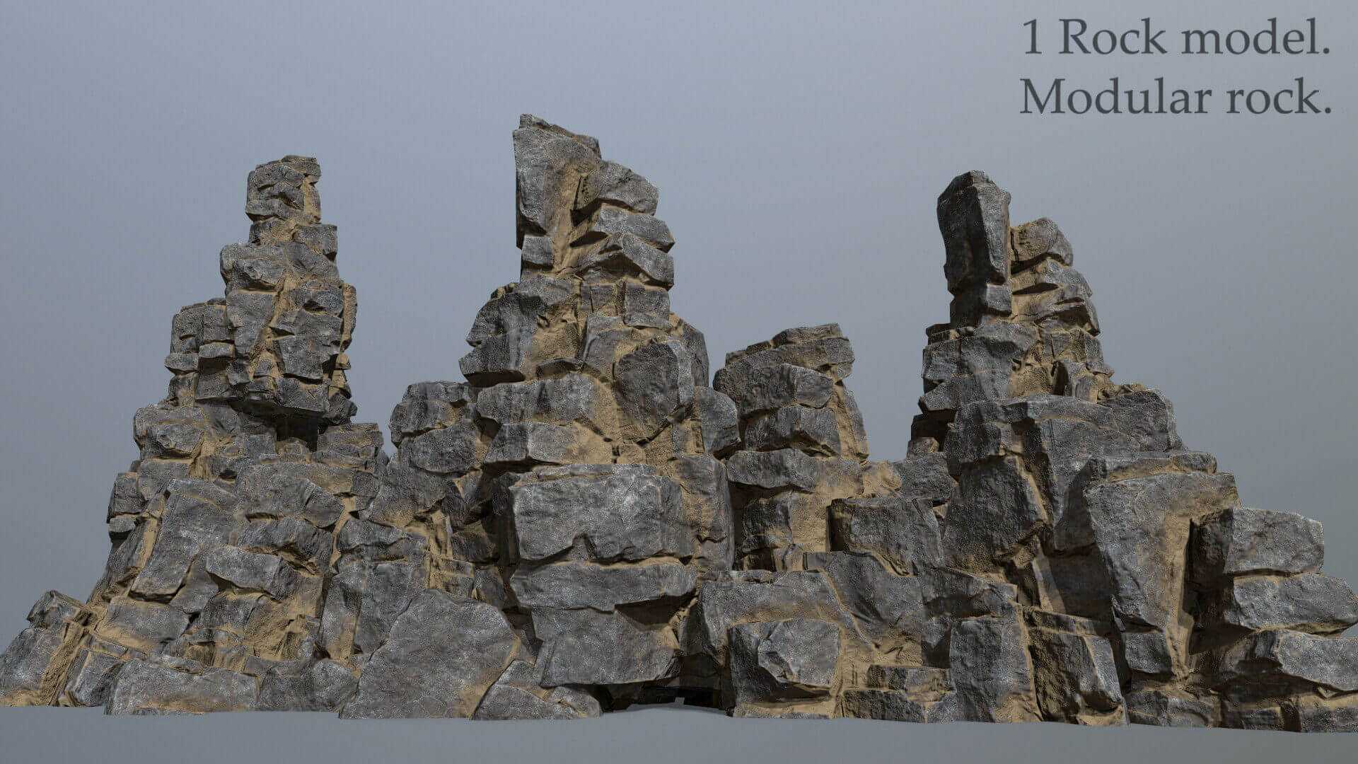 Desert Cliff 1 - 3D Model by icekazim