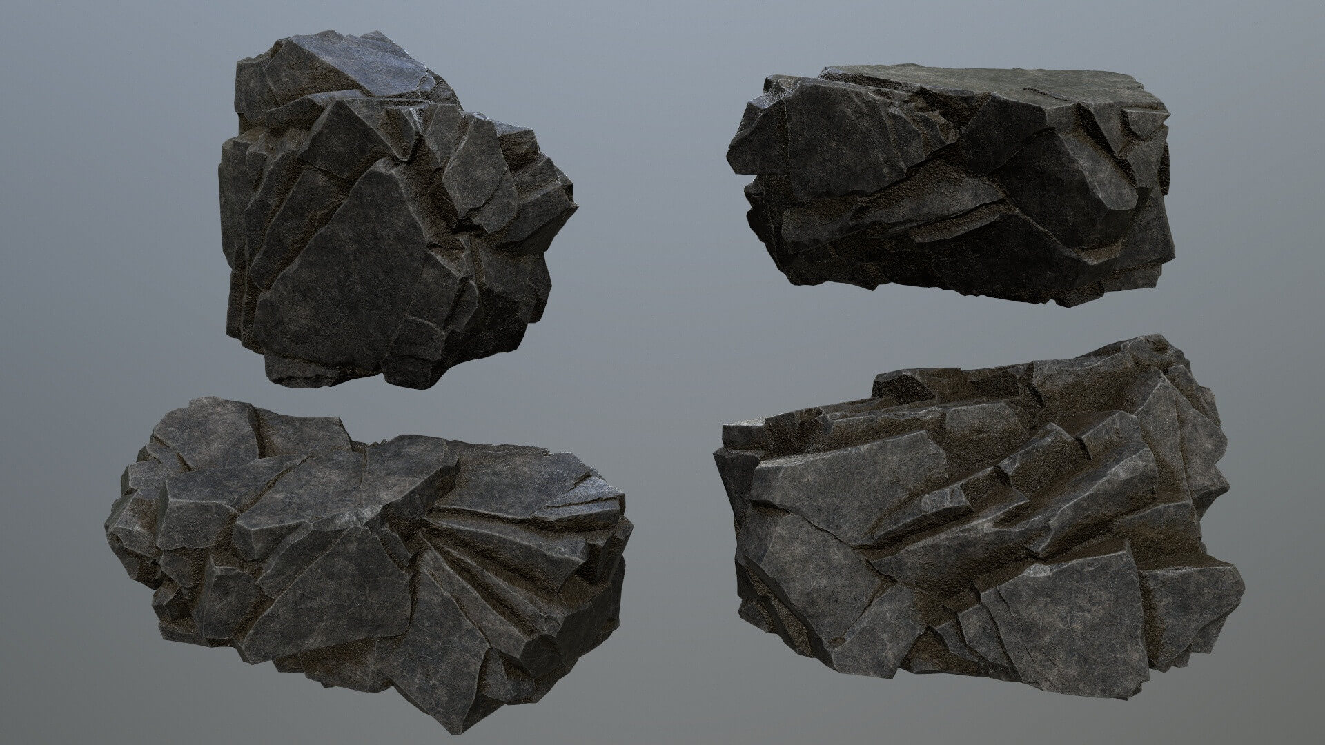 Cliff Rocks 1 - 3D Model by icekazim