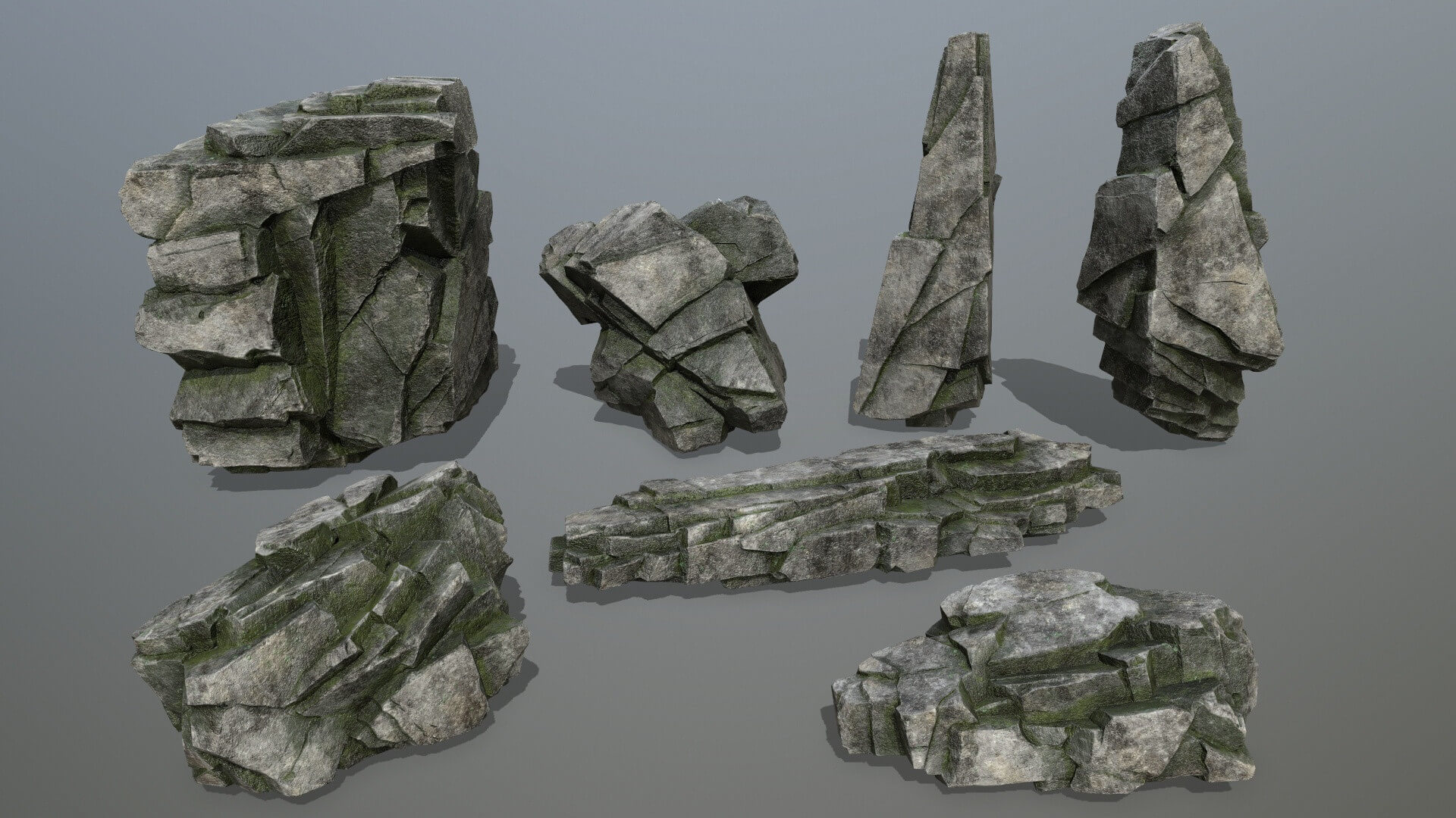 Cliff Rocks 5 - 3D Model by icekazim