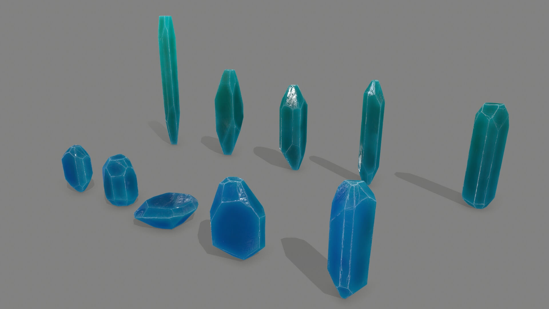 Crystal Set 1 - 3D Model by icekazim