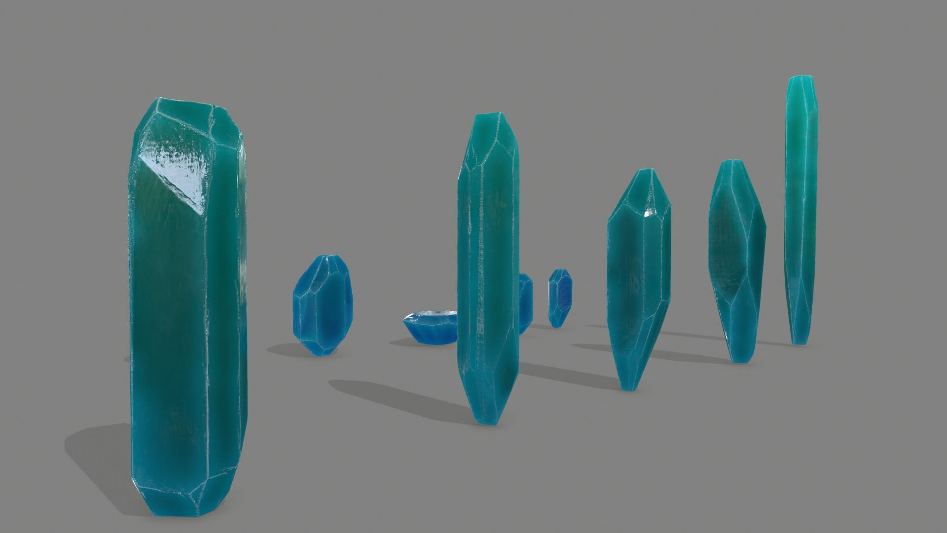 Crystal Set 1 - 3D Model by icekazim