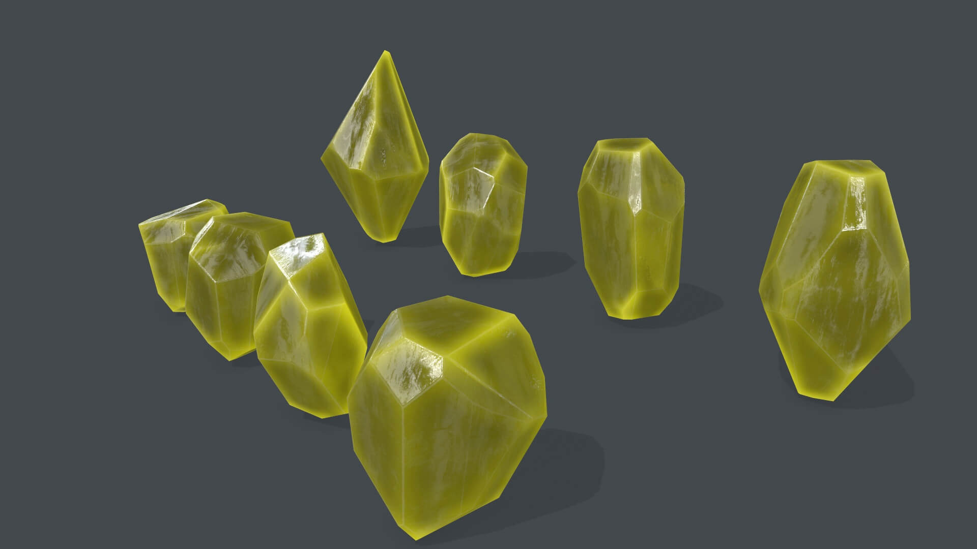 Crystal Set 12 - 3D Model by icekazim