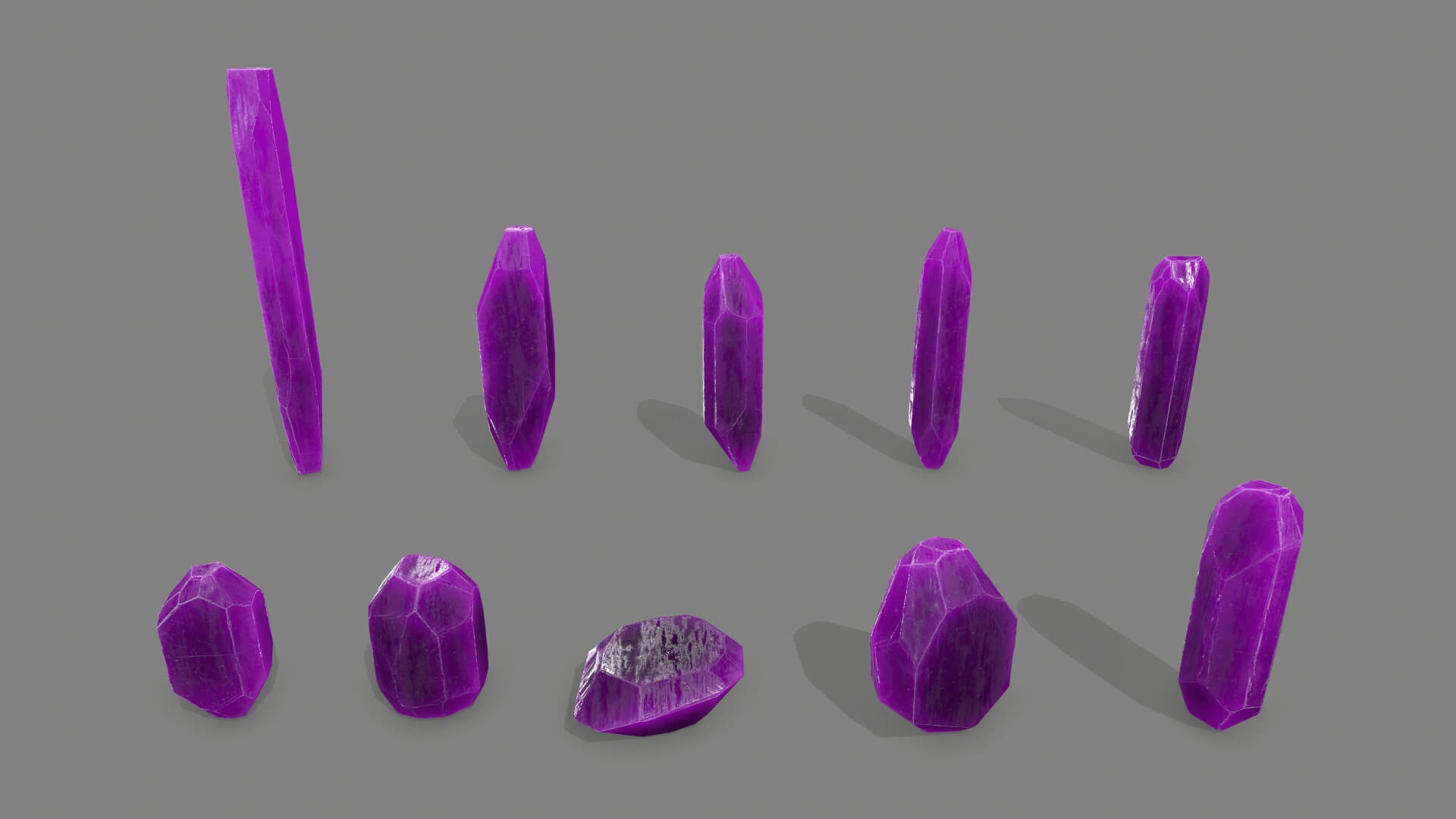Crystal Set 2 - 3D Model by icekazim