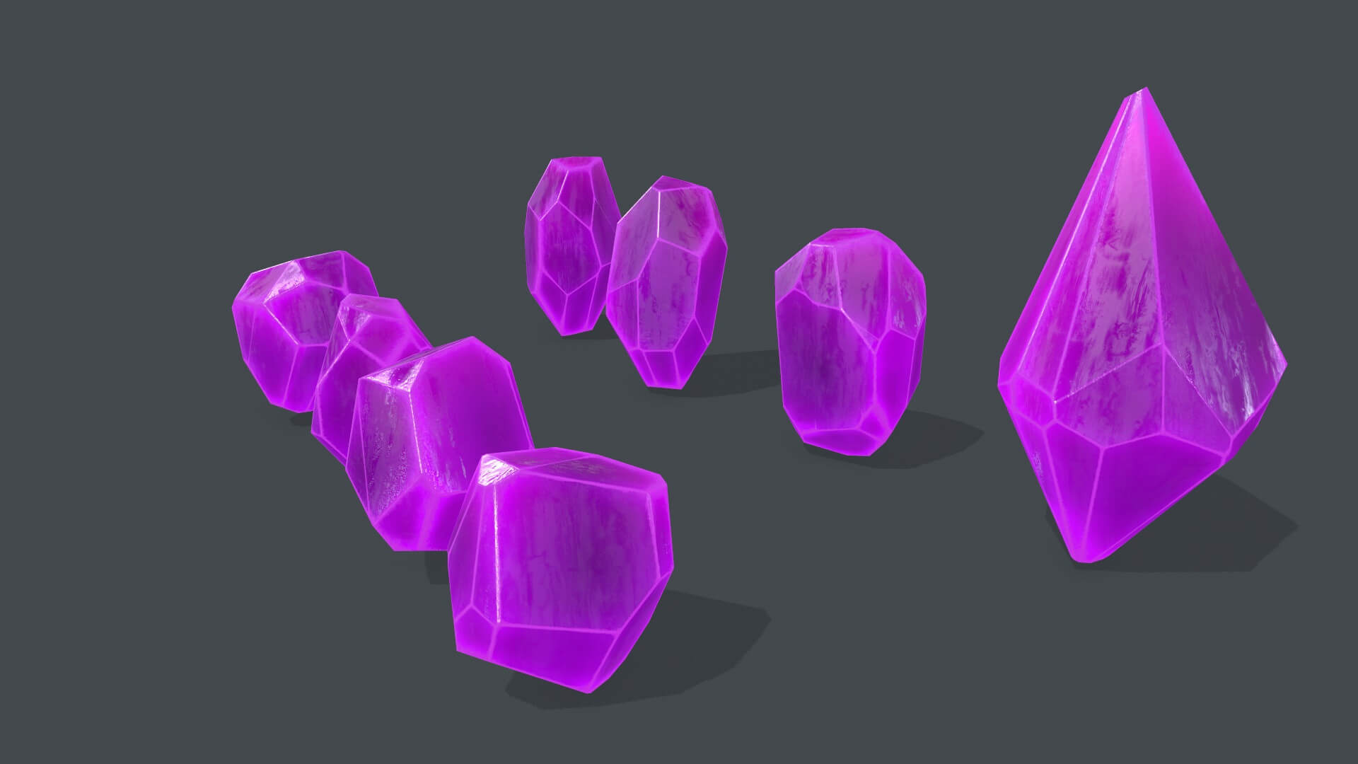 Crystal Set 2 - 3D Model by icekazim