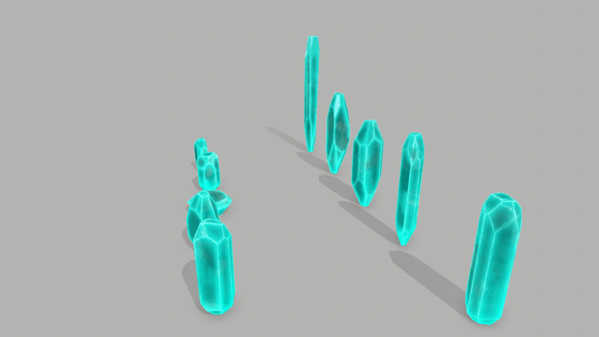 Crystal Set 4 - 3D Model by icekazim