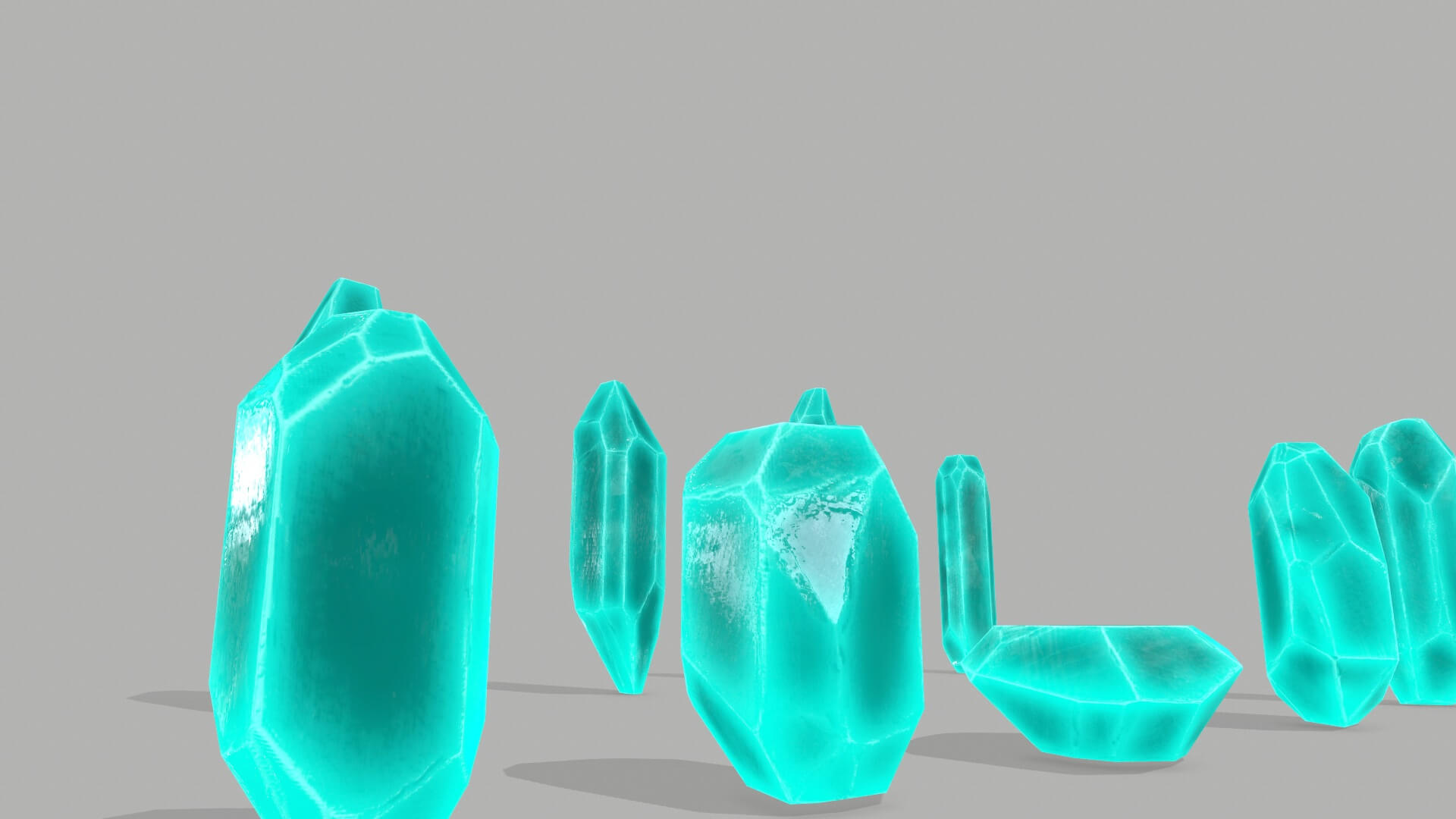 Crystal Set 4 - 3D Model by icekazim