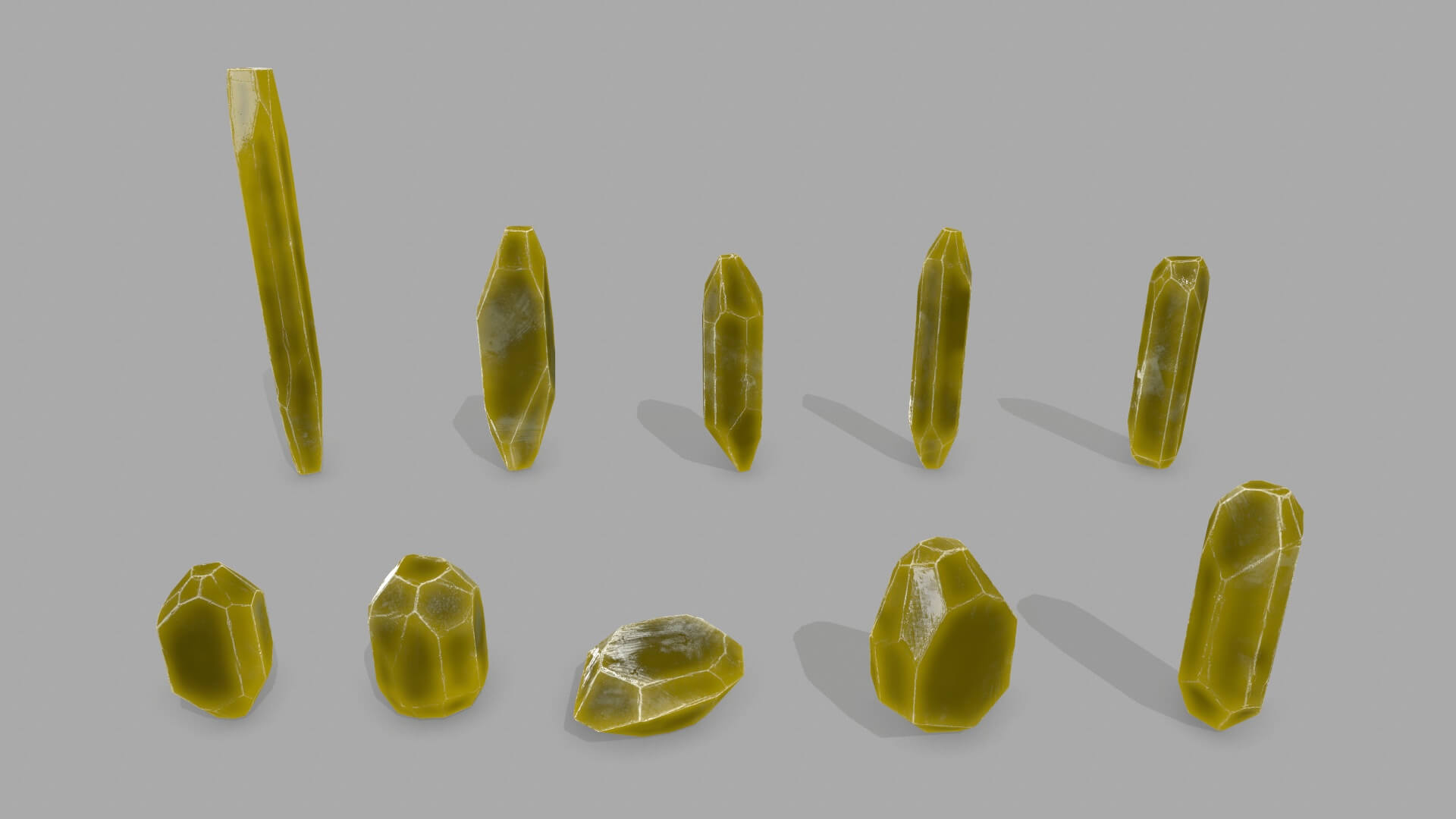 Crystal Set 6 - 3D Model by icekazim