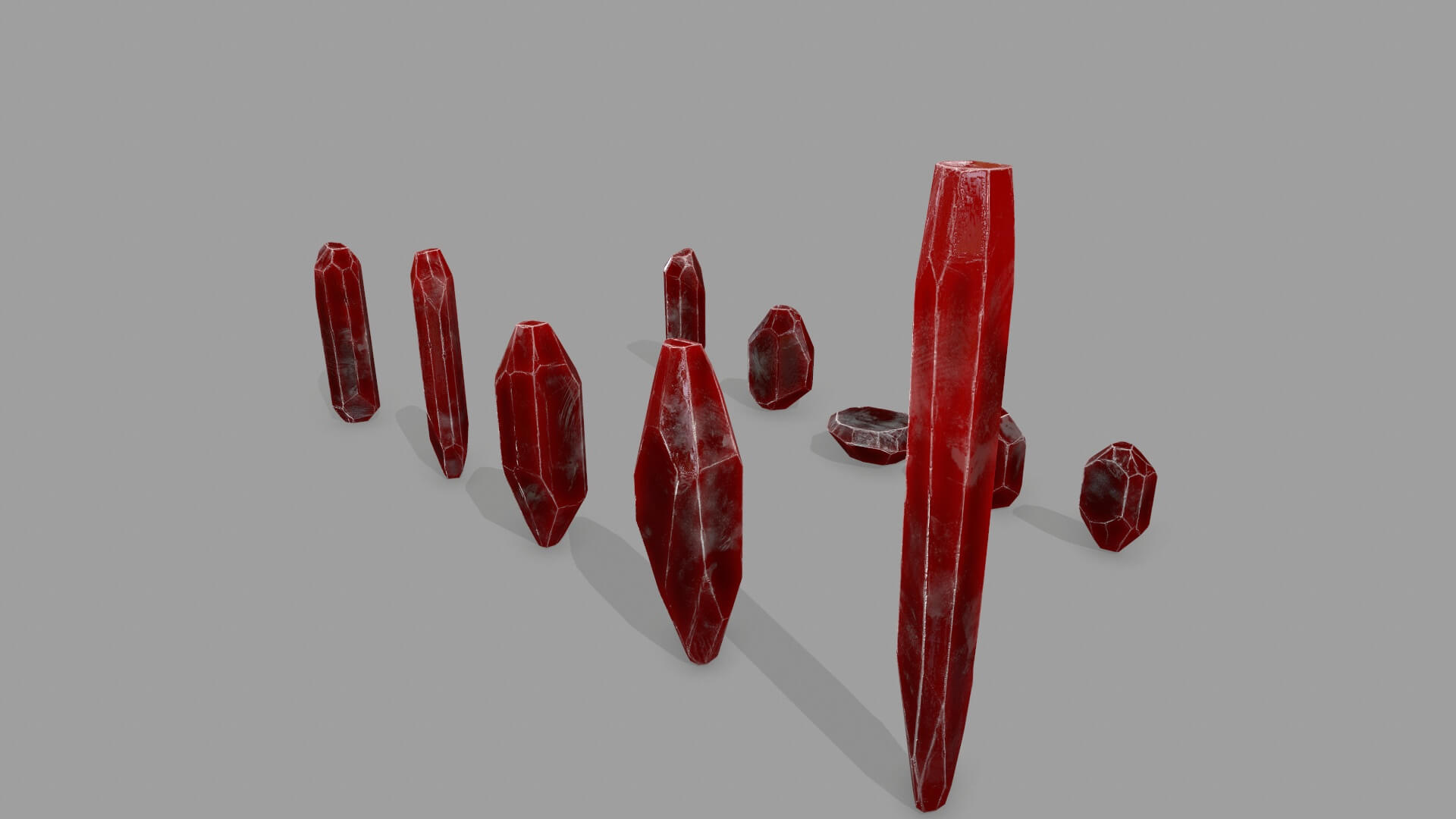Crystal Set 7 - 3D Model by icekazim
