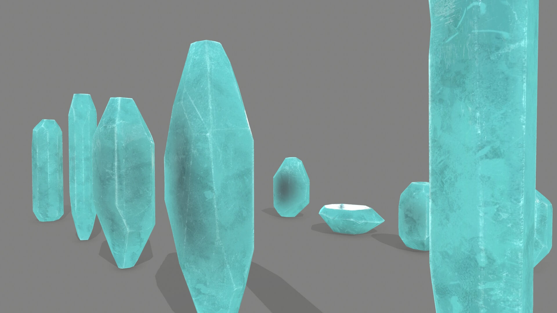 Crystal Set 9 - 3D Model by icekazim