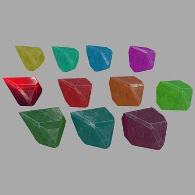 Crystal - 3D Model by icekazim